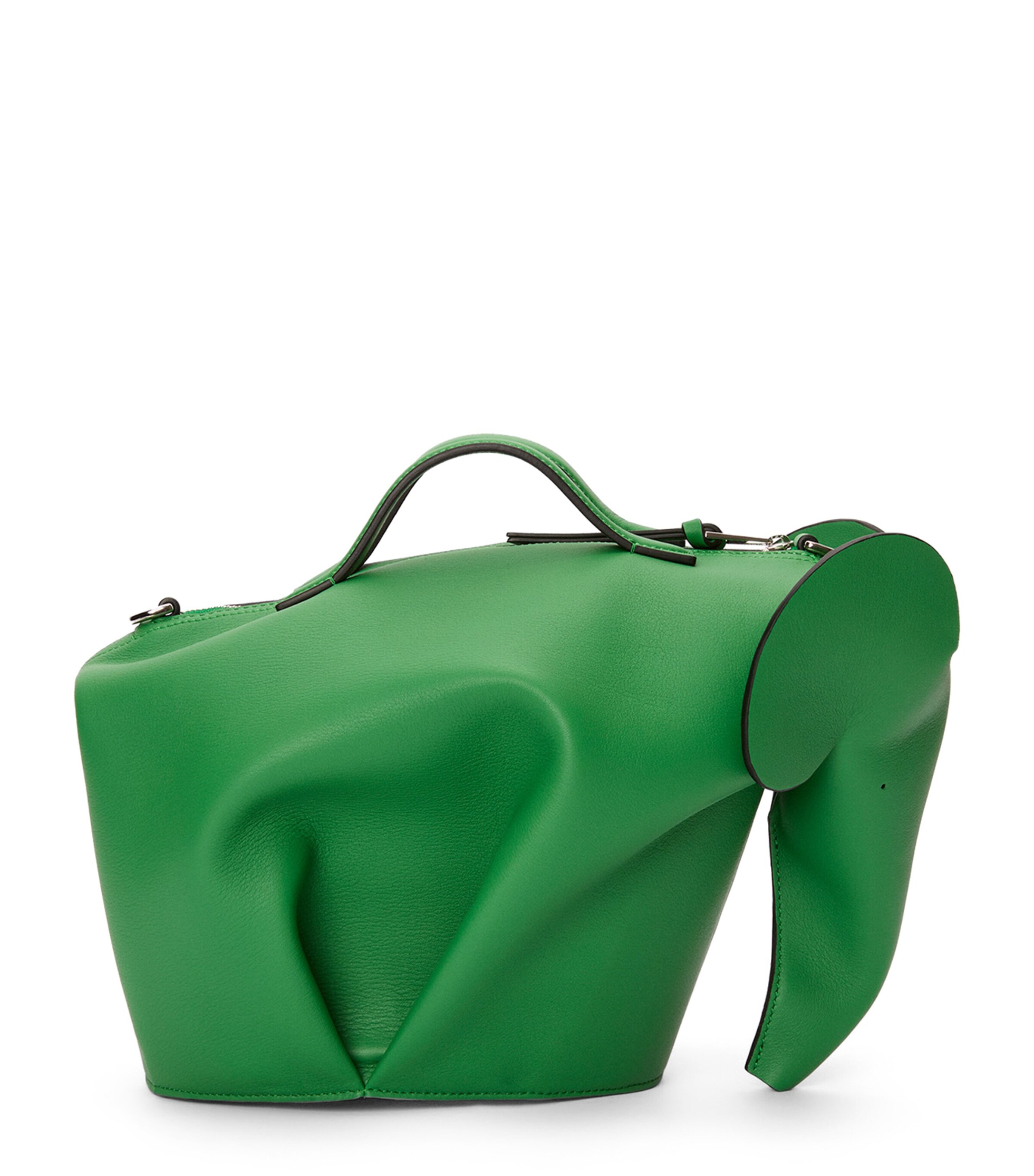 LOEWE Green Large Leather Elephant Bag | Harrods US