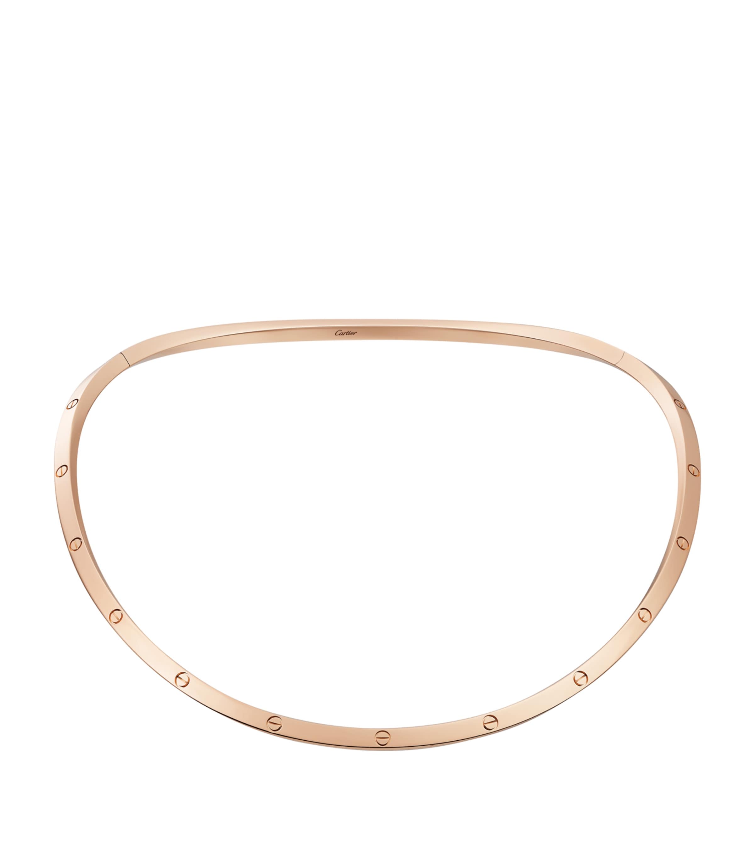 Cartier Rose Gold Love Torque Necklace | Harrods UK
