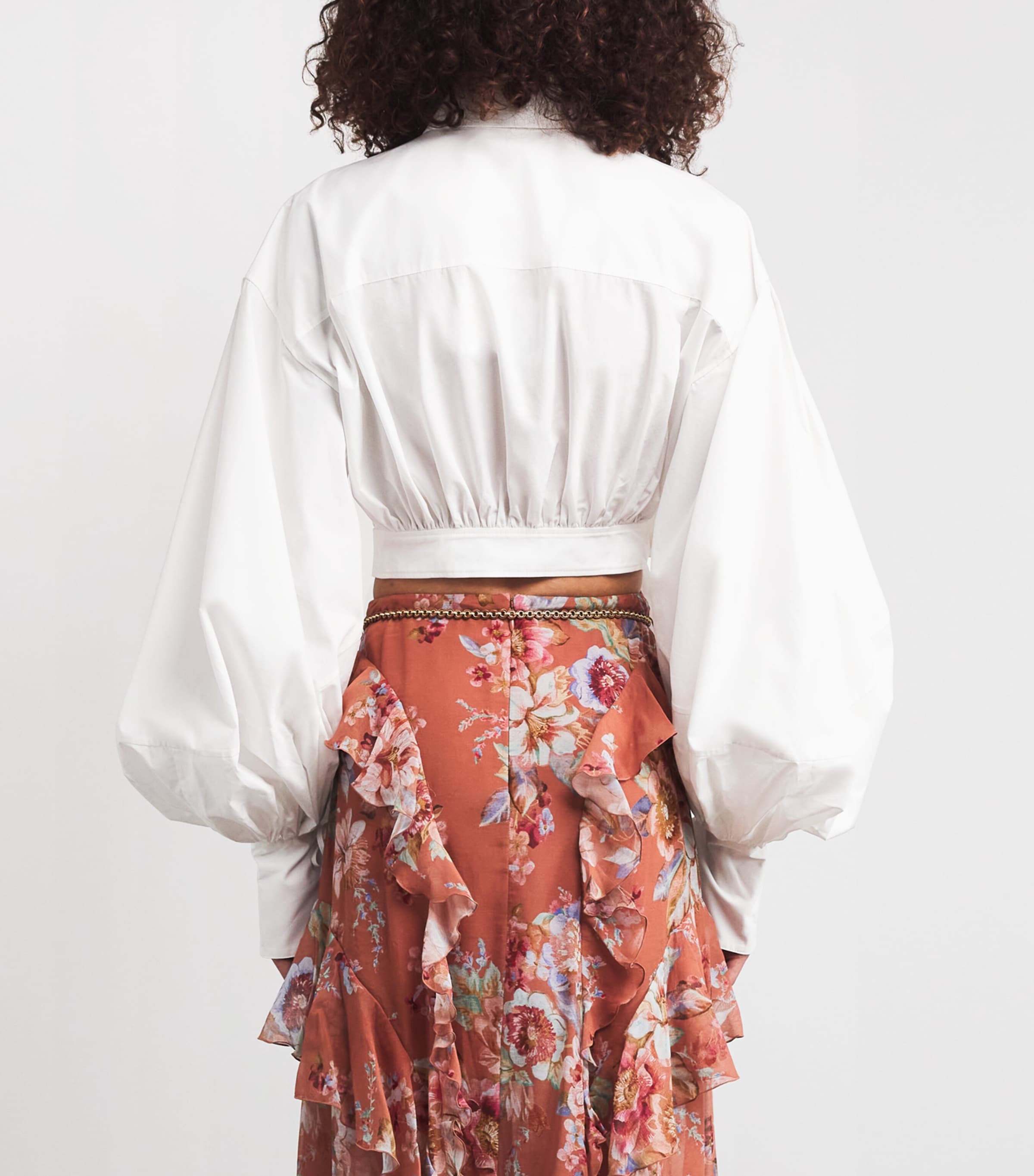 Zimmermann Ivory Cotton Poplin Rebellion Blouse | Harrods CA