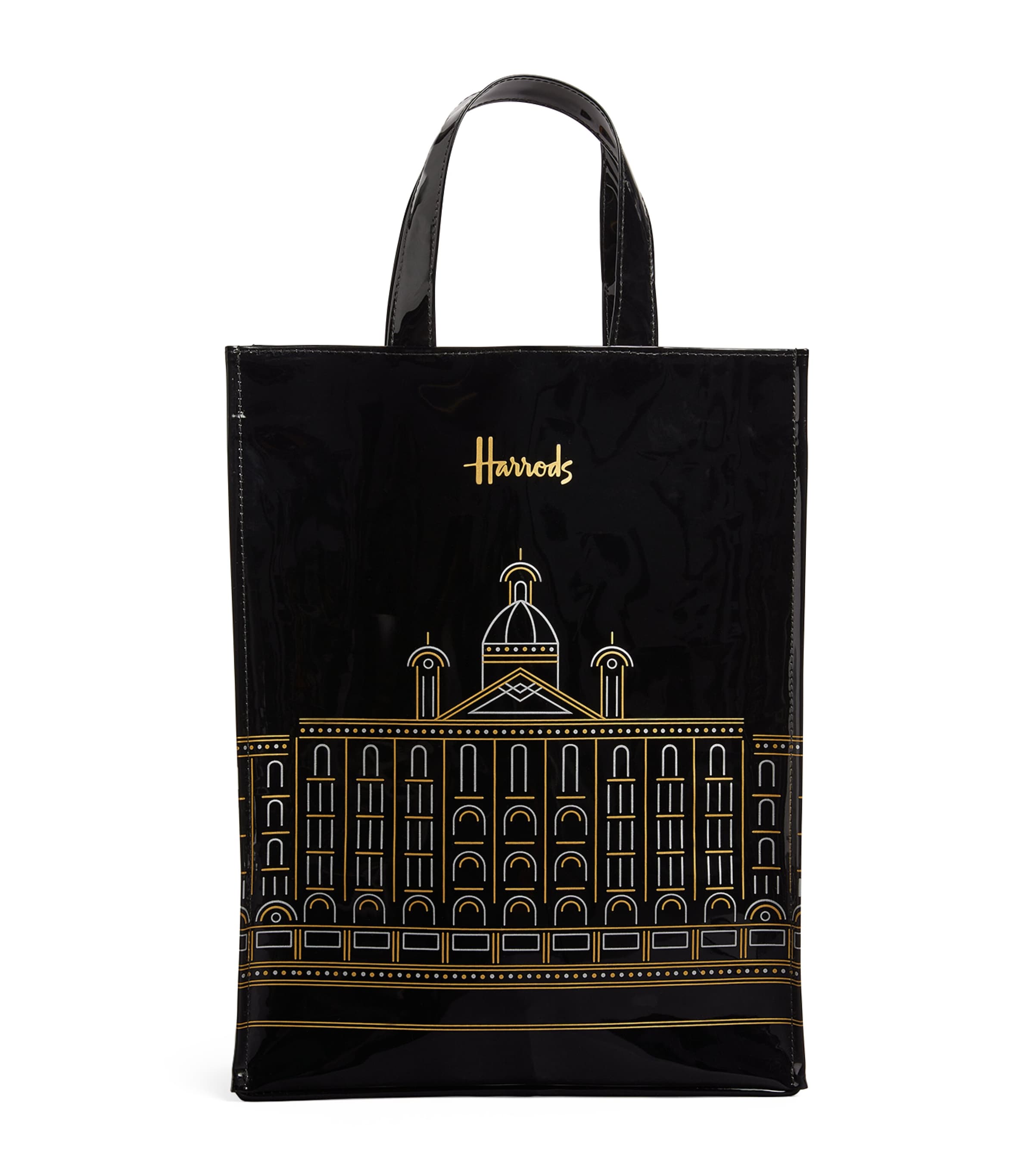 Harrods Black Medium Harrods Outline Shopper Bag | Harrods US