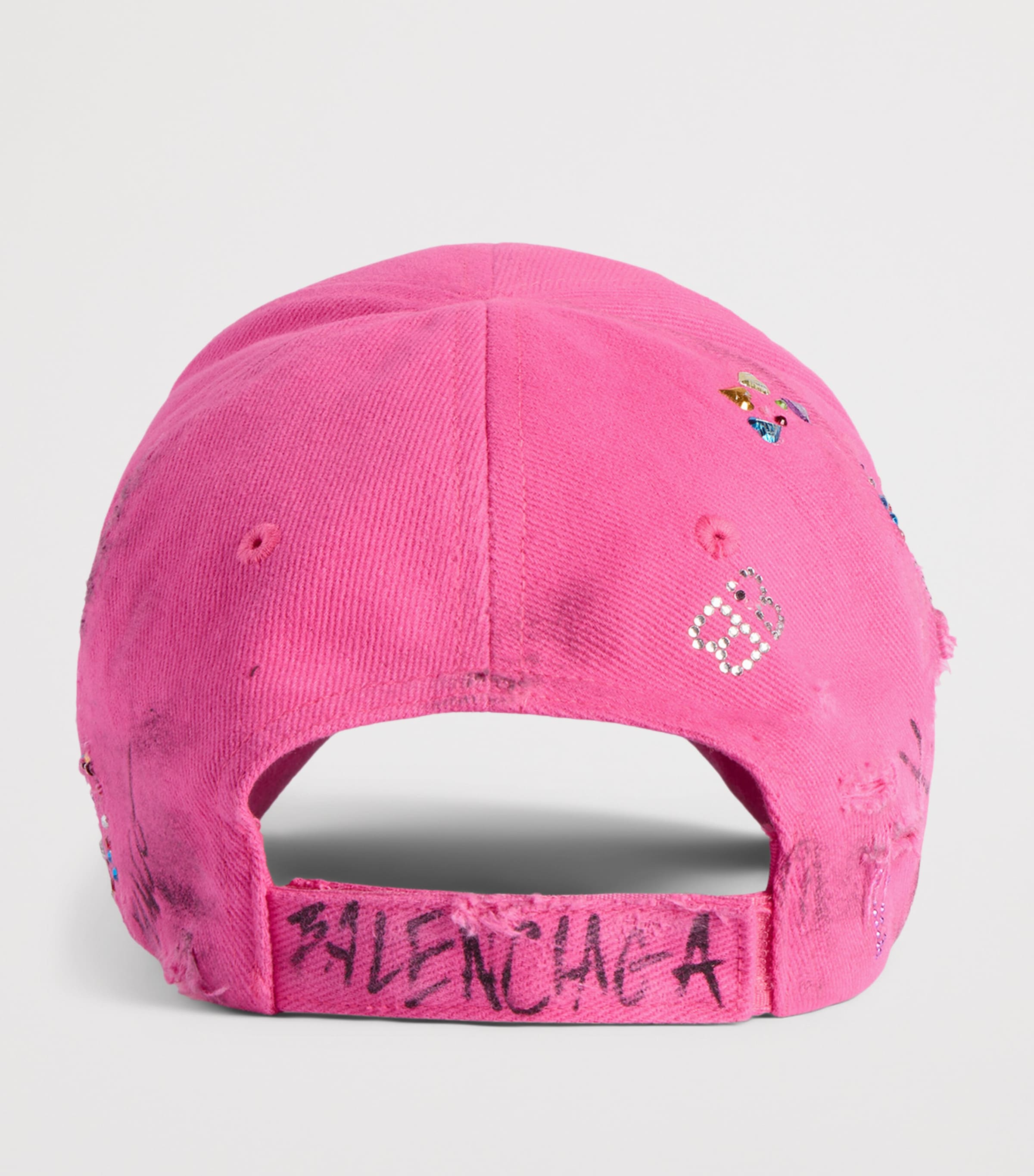 Balenciaga Purple Cotton Upcycled Cap | Harrods CA