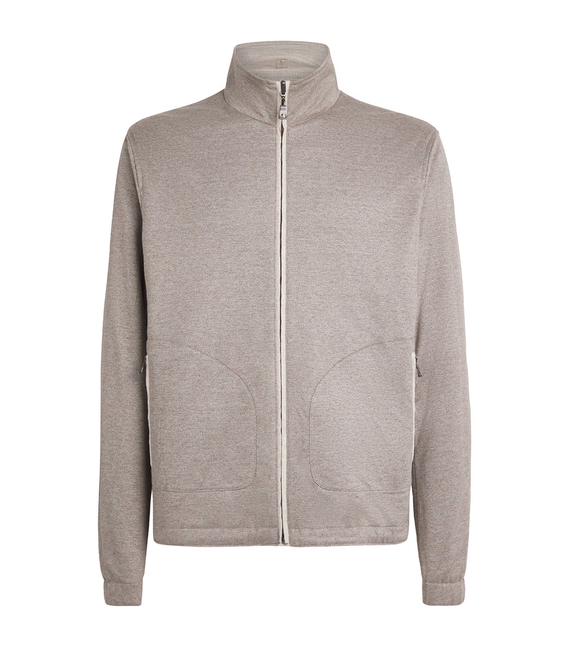 Fioroni Cashmere Brown Linen Reversible Jacket | Harrods MX