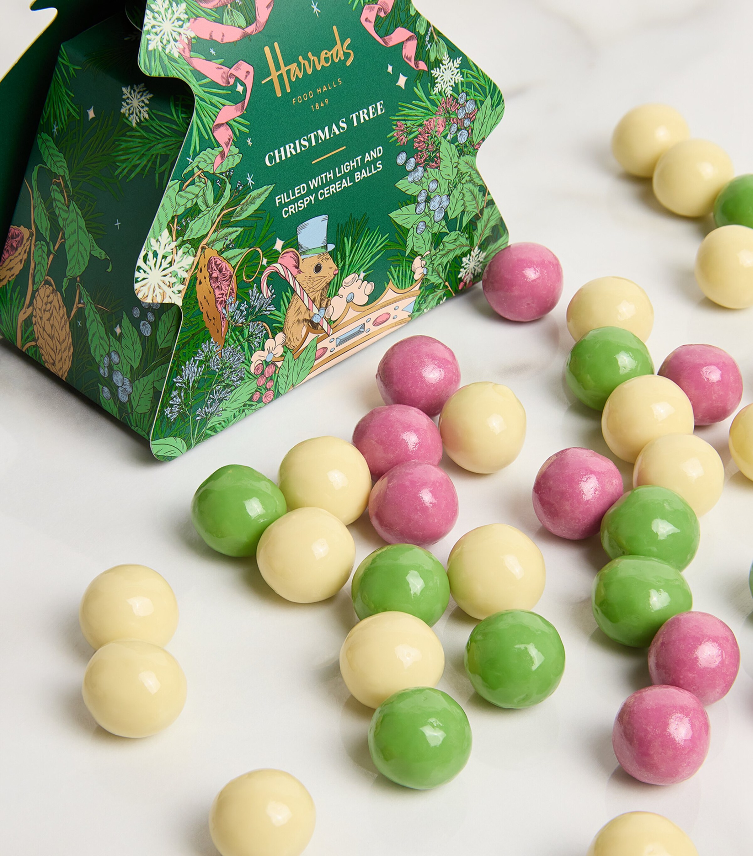 Harrods Christmas Tree with Cereal Balls (60g) | Harrods CO
