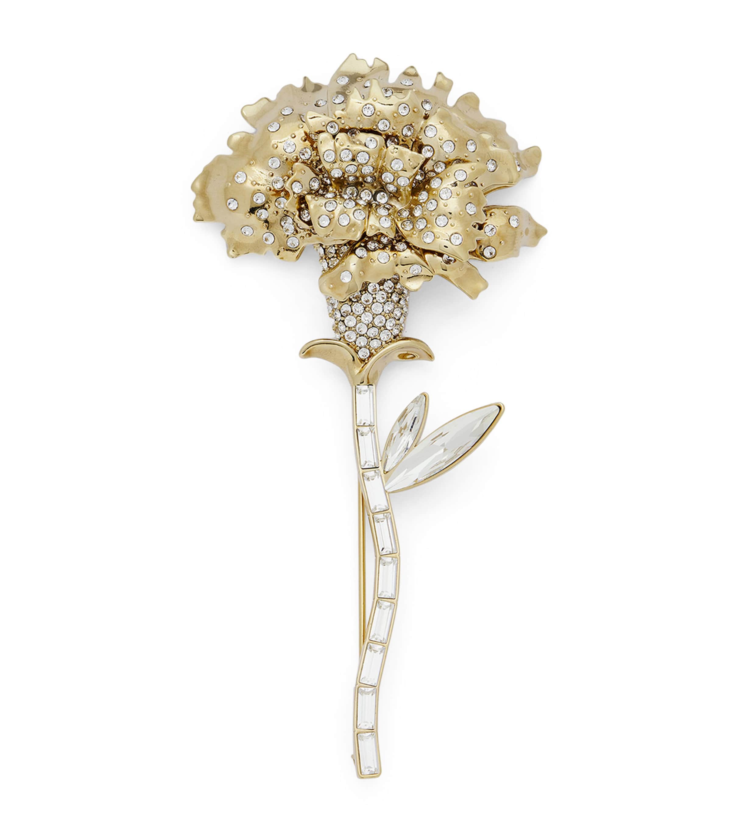 McQueen Embellished Carnation Brooch | Harrods UK
