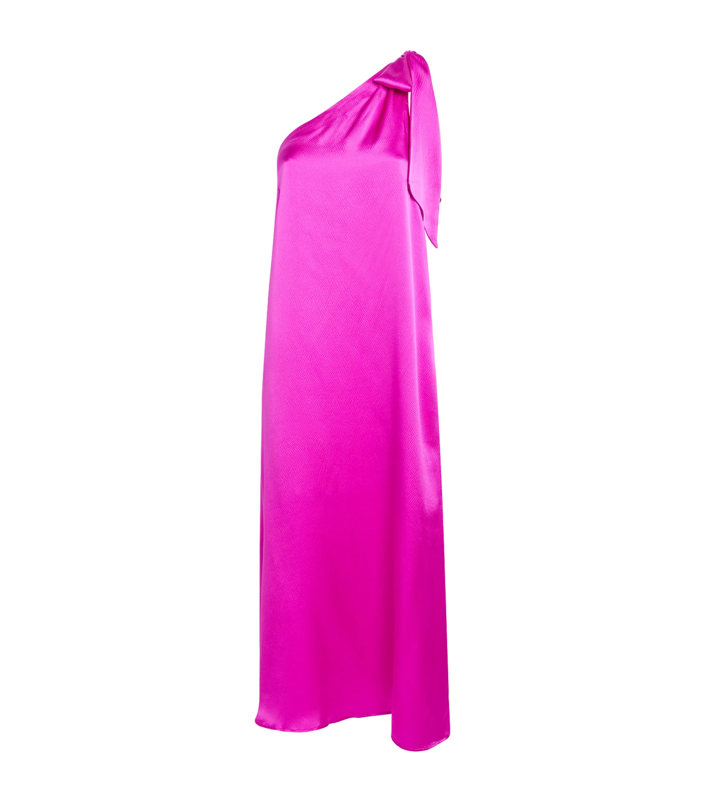 Heidi Klein Pink Silk Asymmetric Ithaca Midi Dress | Harrods CN