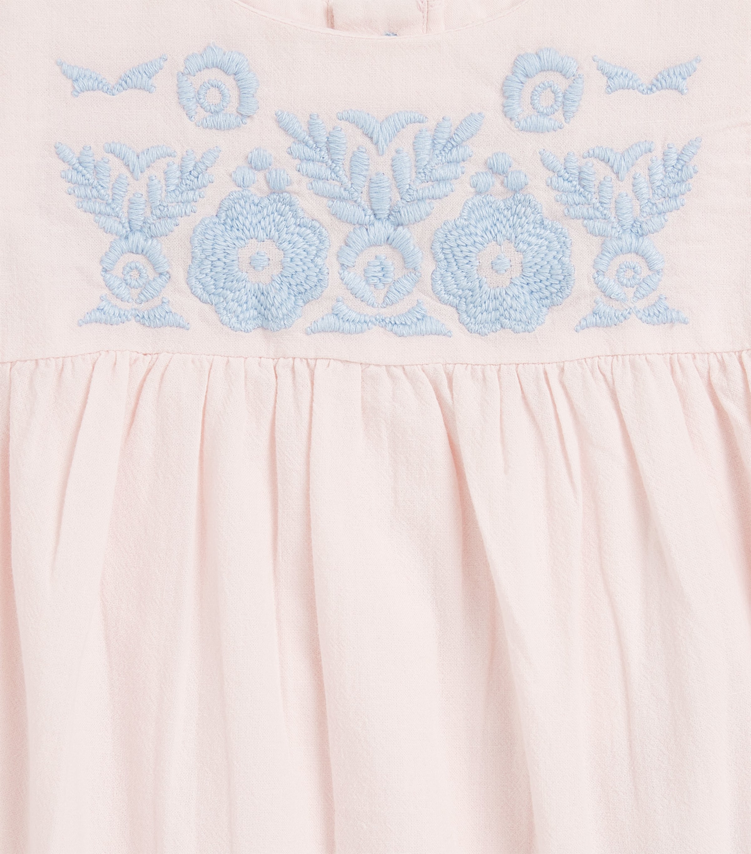 Louise Misha Pink Embroidered Nusha Bodysuit (3-24 Months) | Harrods UK