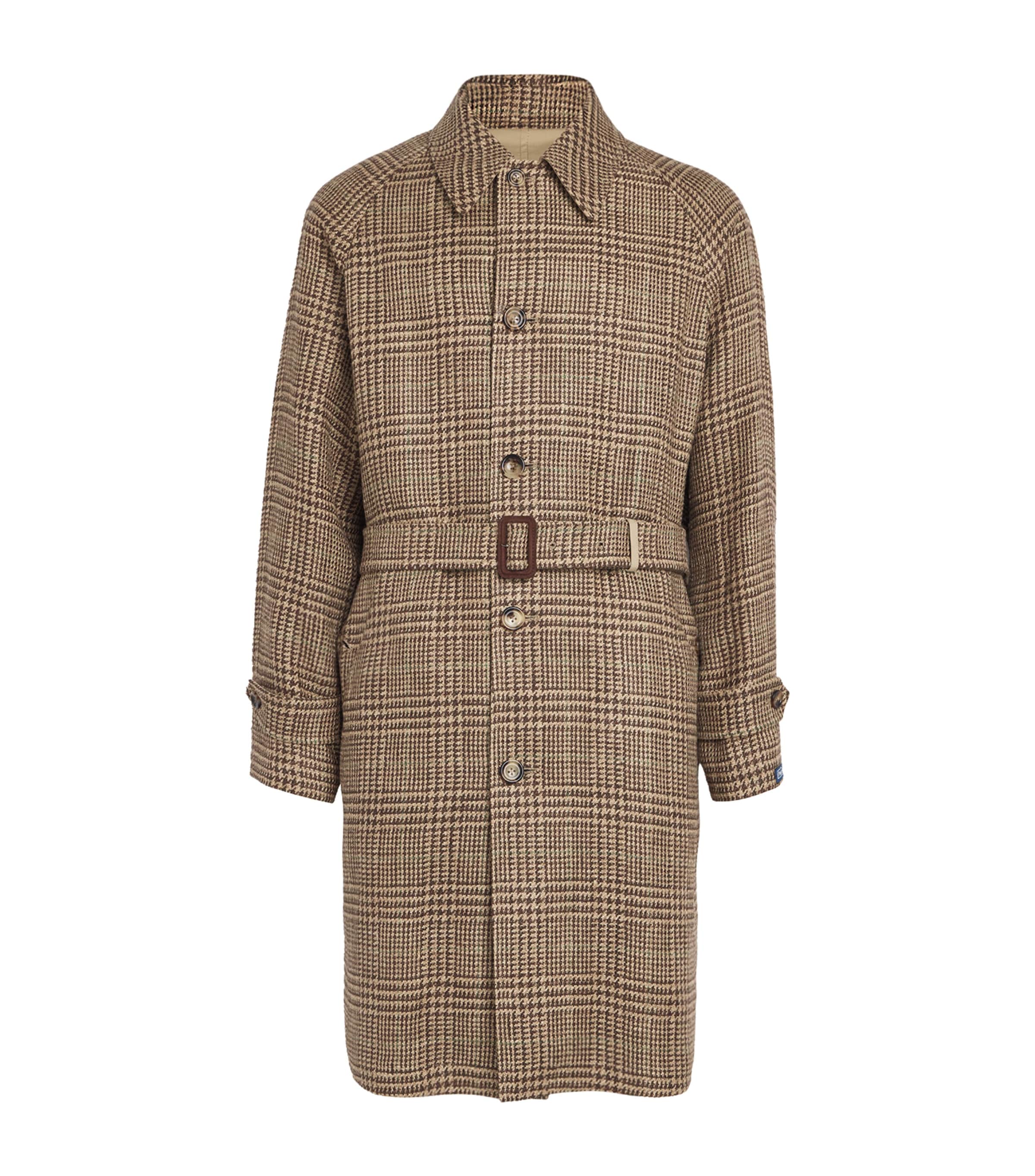 Polo Ralph Lauren Tweed Check Reversible Overcoat In Brown | ModeSens