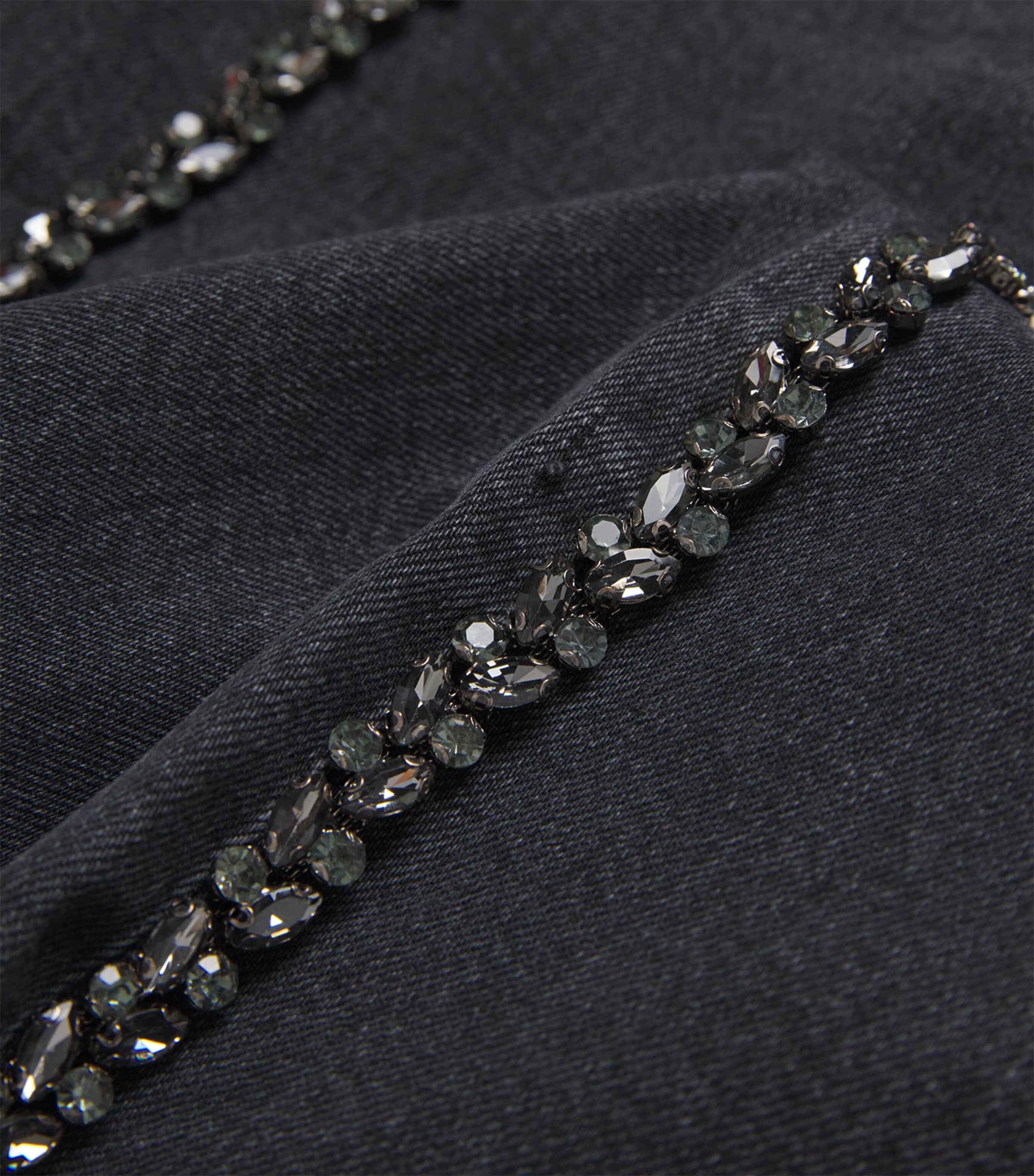 PAIGE Black Embellished Mason Ankle Straight Jeans | Harrods US