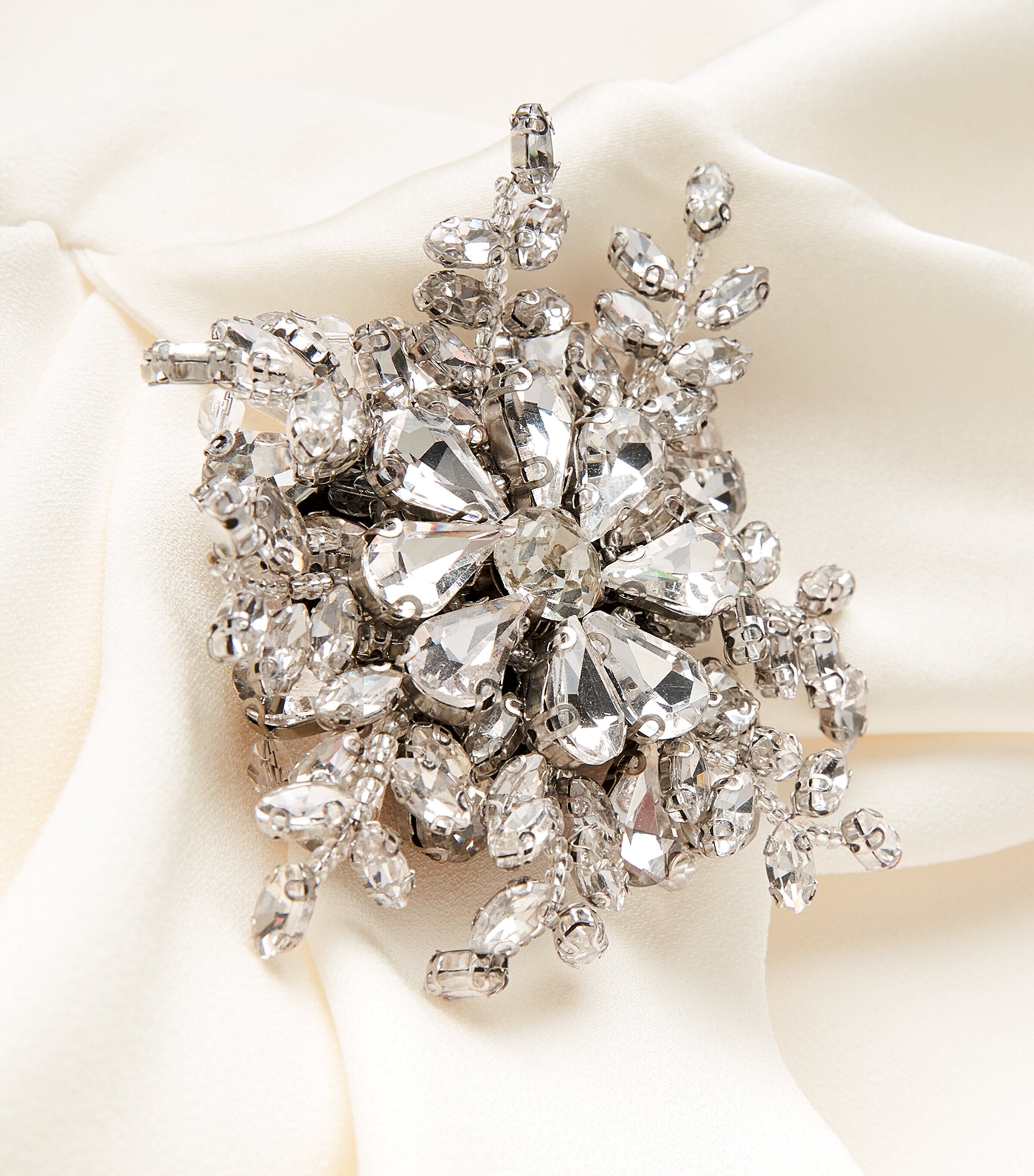 Huishan Zhang White Danica Cape Broach Gown | Harrods UK