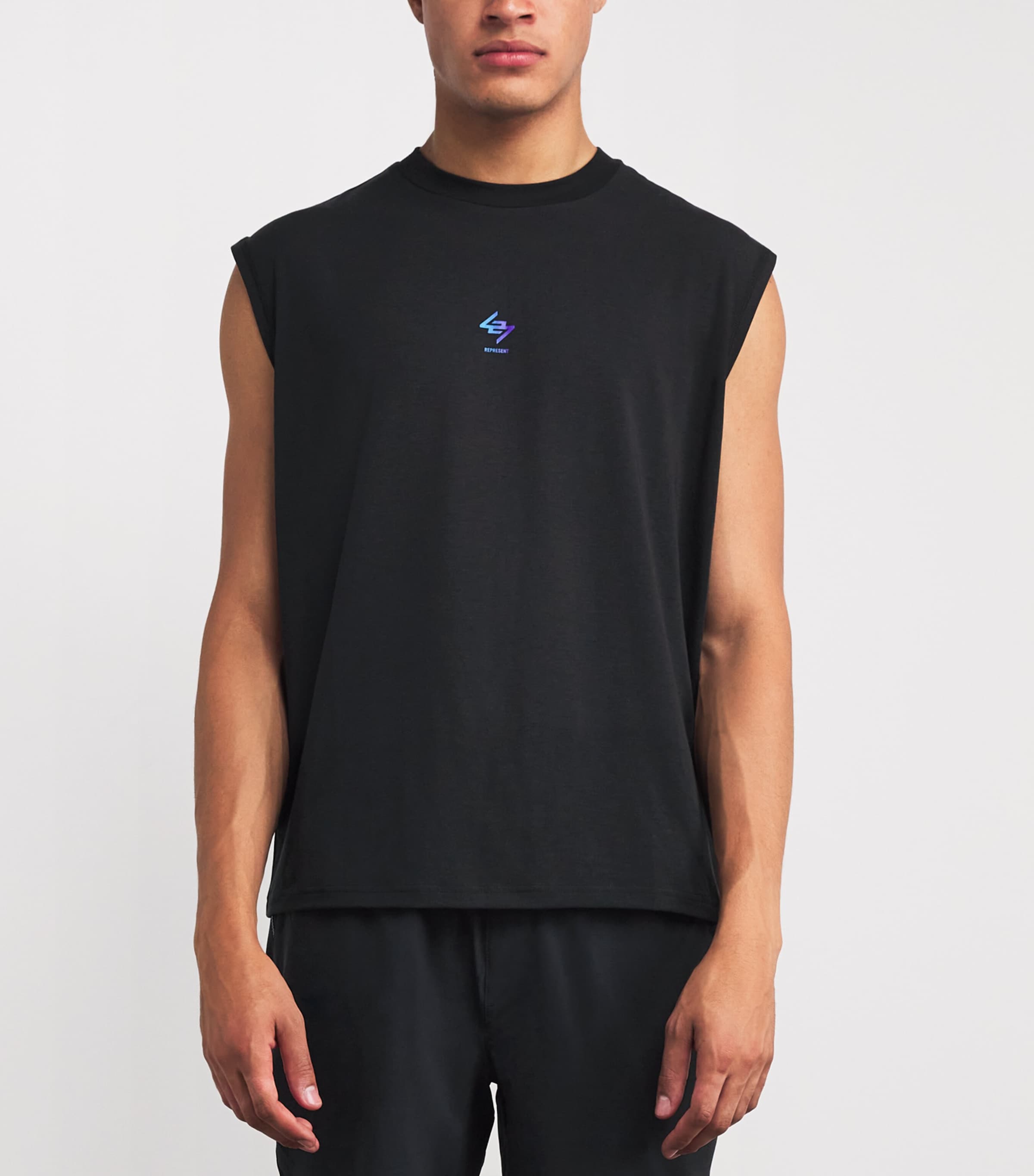 Represent 247 Black 247 Motion Oversized Tank Top | Harrods SA
