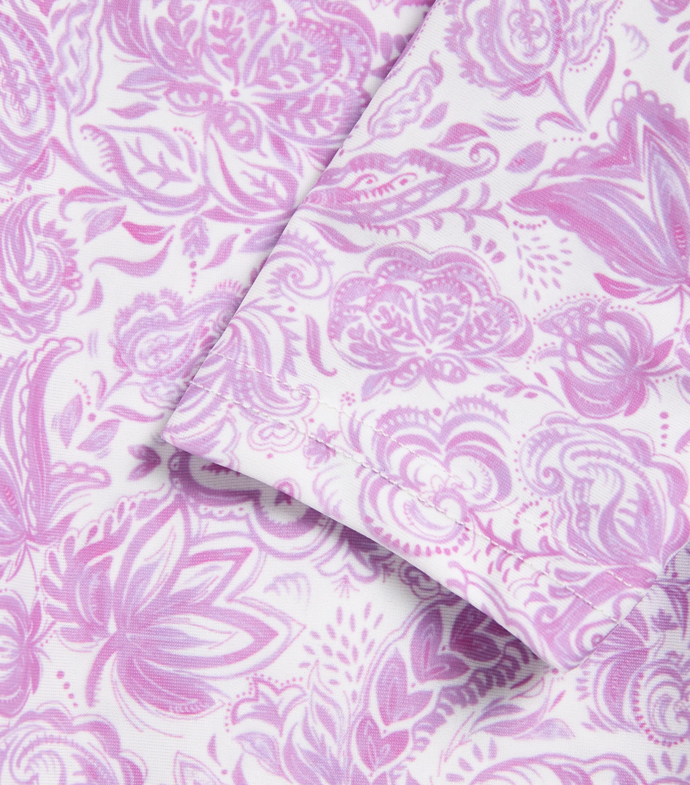 MARIE RAXEVSKY Purple Paisley Print Long-Sleeve Swimsuit (2-8 Years ...