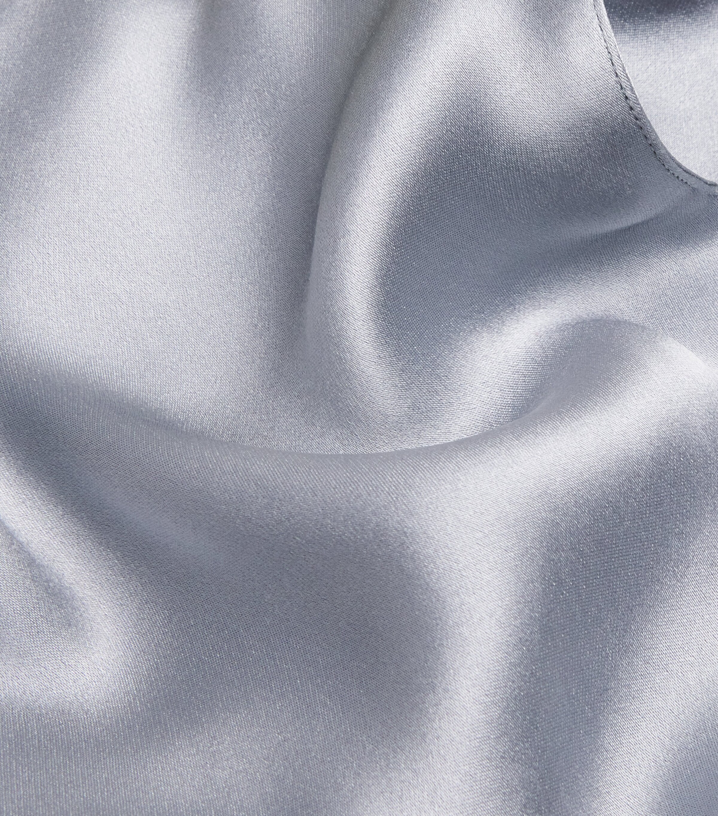 ANINE BING Blue Silk V-Neck Cami Top | Harrods HK