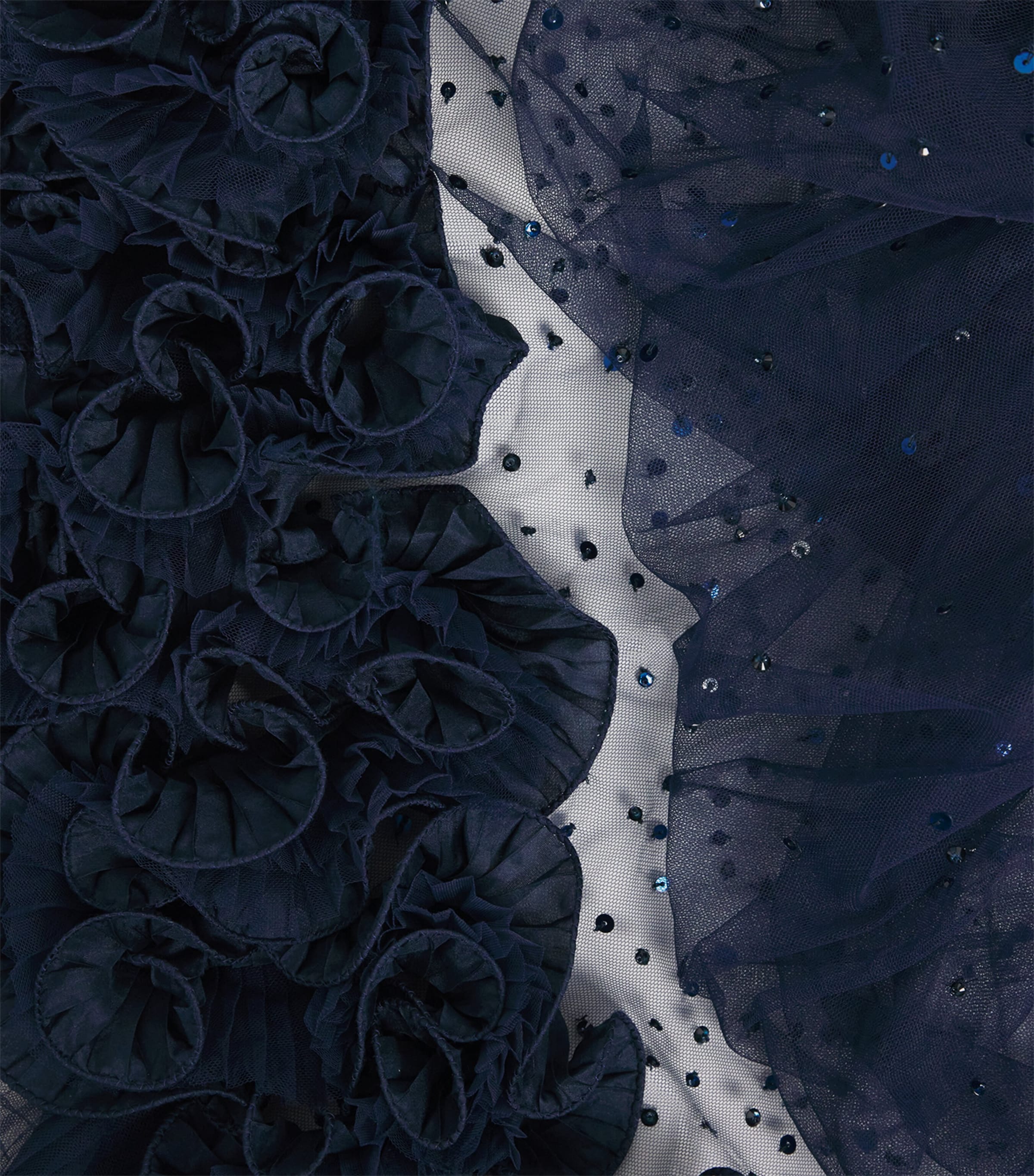 Jenny Packham Navy Sheer Petal Bloom Cape | Harrods CA