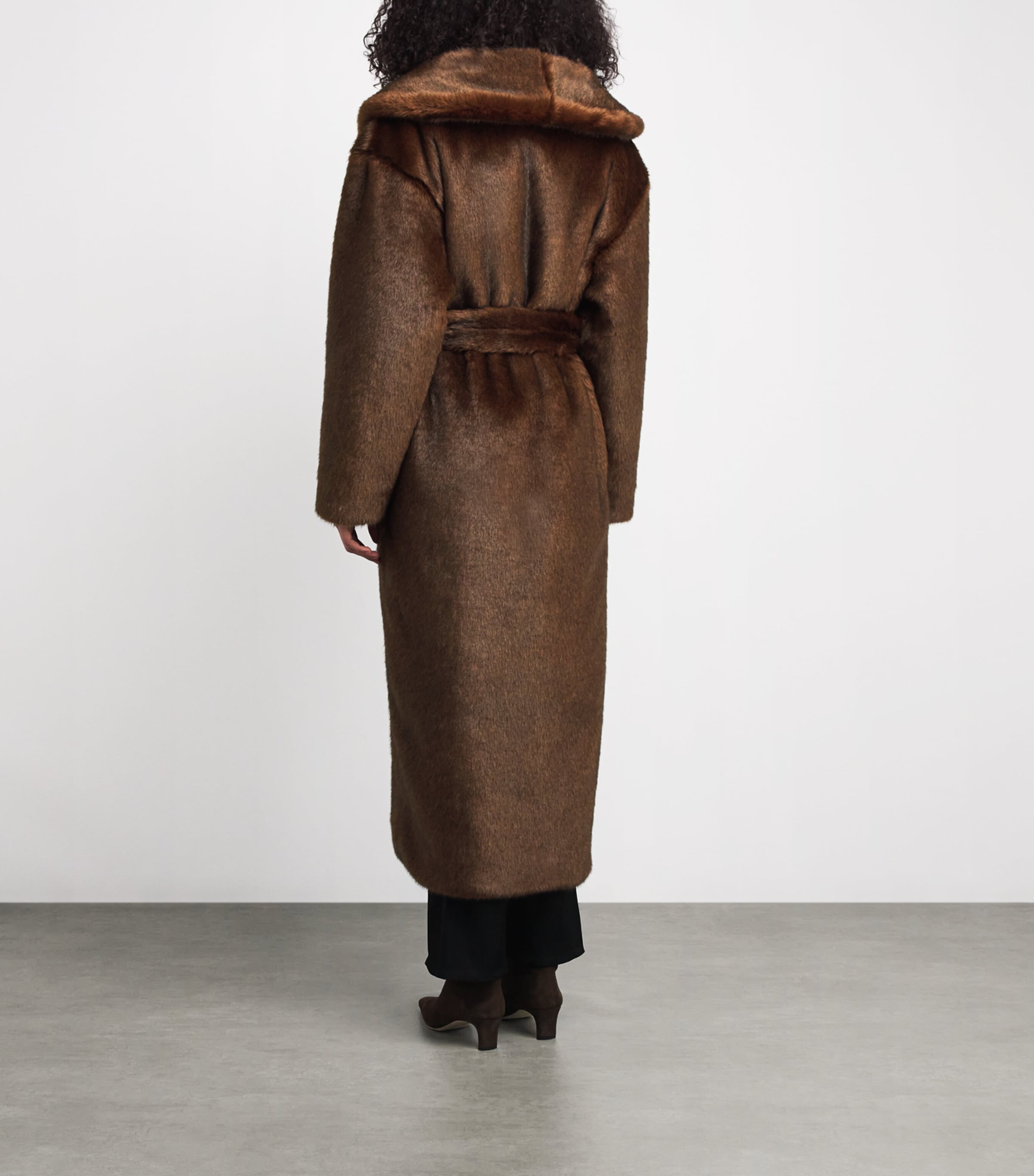 Nanushka Brown Faux Fur Cariana Coat | Harrods AU