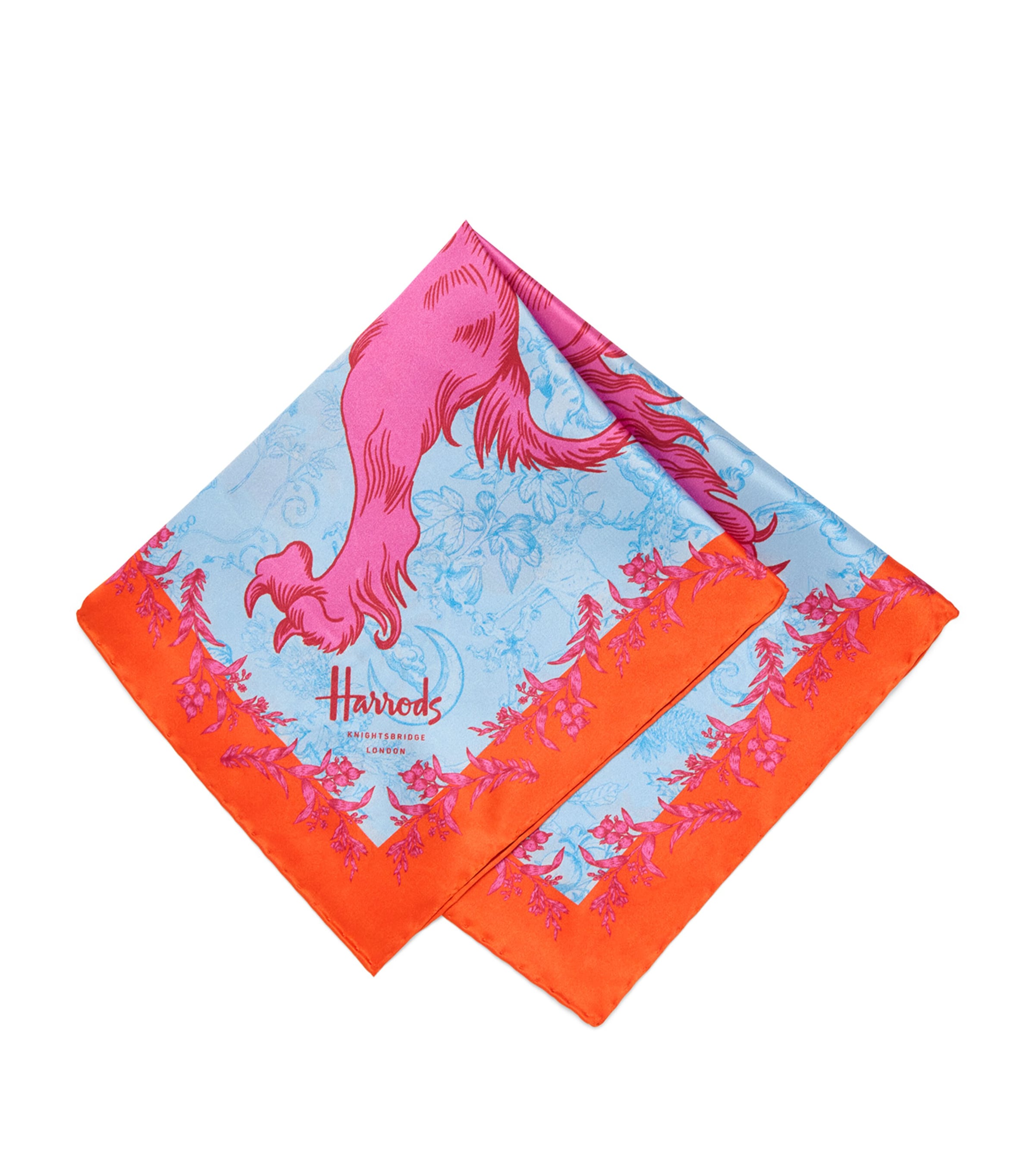 Harrods Silk Lion Print Scarf | Harrods US