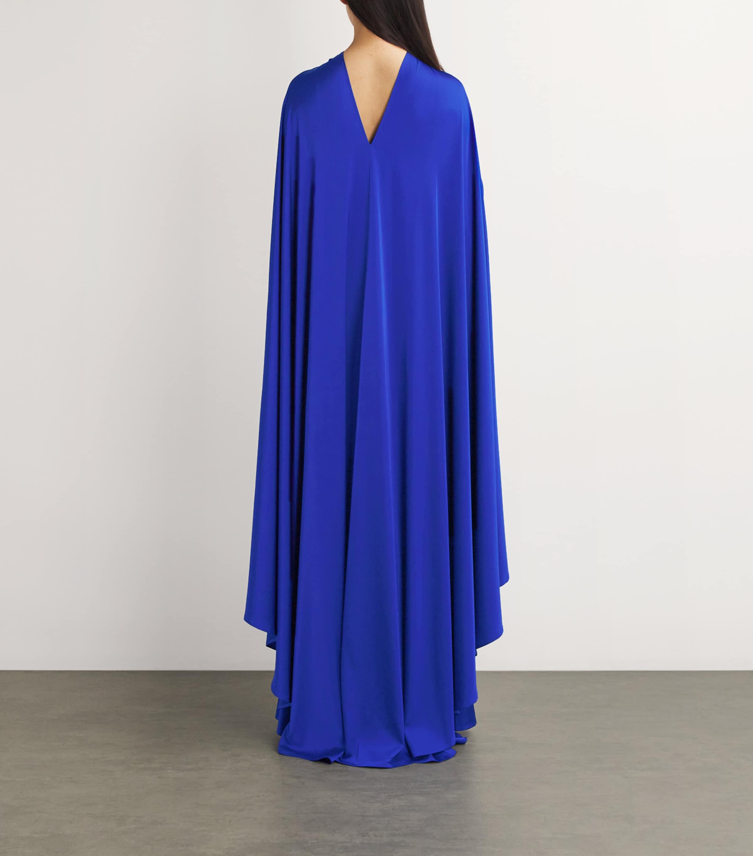 Talbot Runhof Cape-Detail Halder Gown | Harrods US