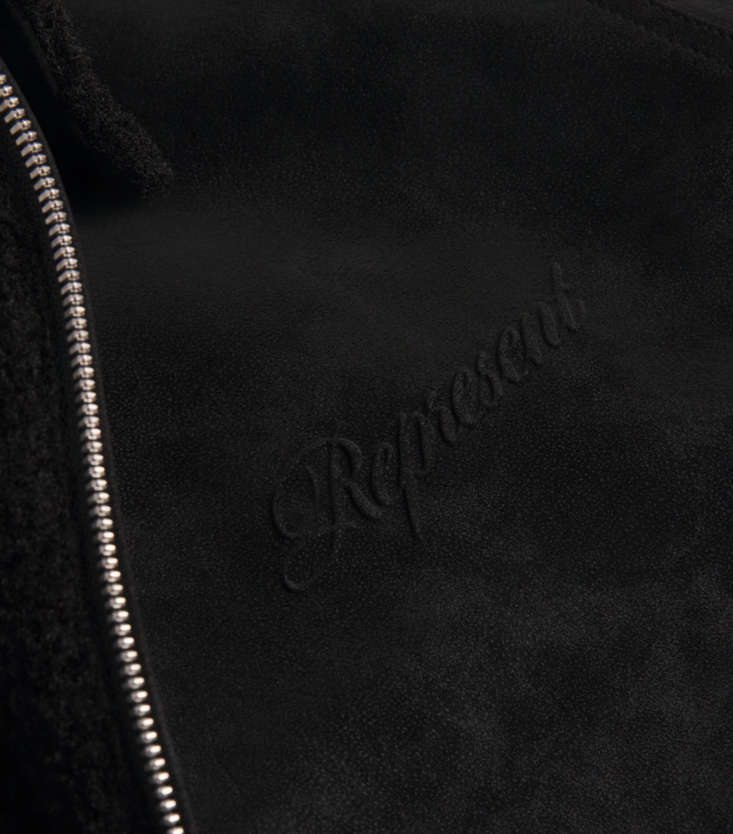 Represent Black Faux Shearling Bomber Jacket | Harrods UK