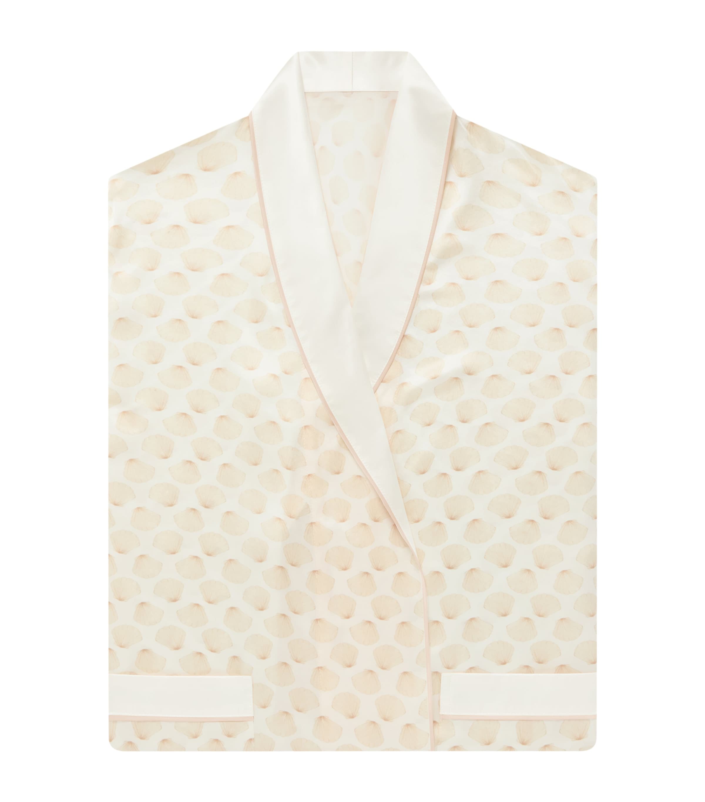 Gingerlily Pink x Memo Press Medium Mulberry Silk Seashells Robe ...