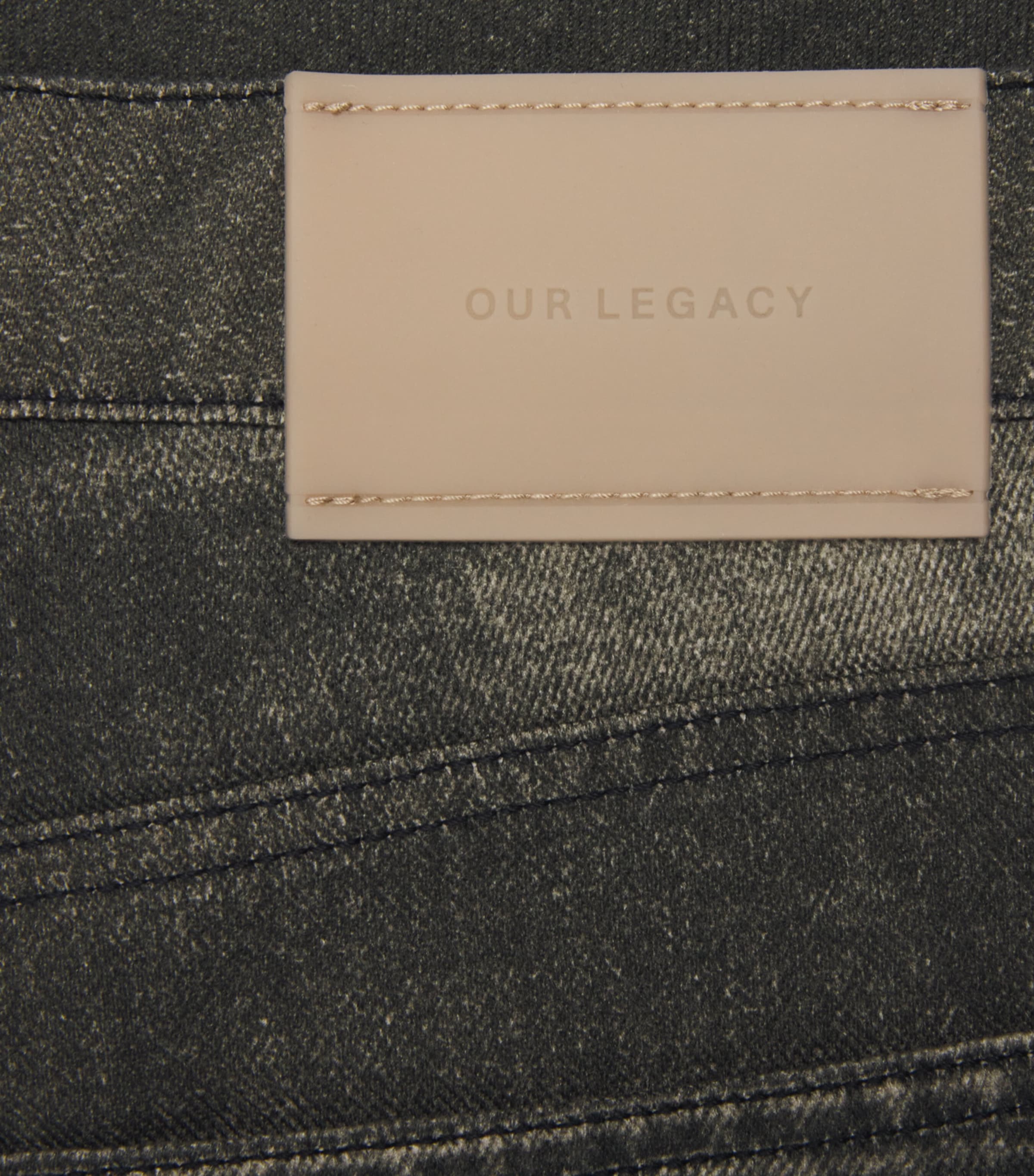 Our Legacy Black Trompe-l'Oeil Third Cut Straight Jeans | Harrods SA