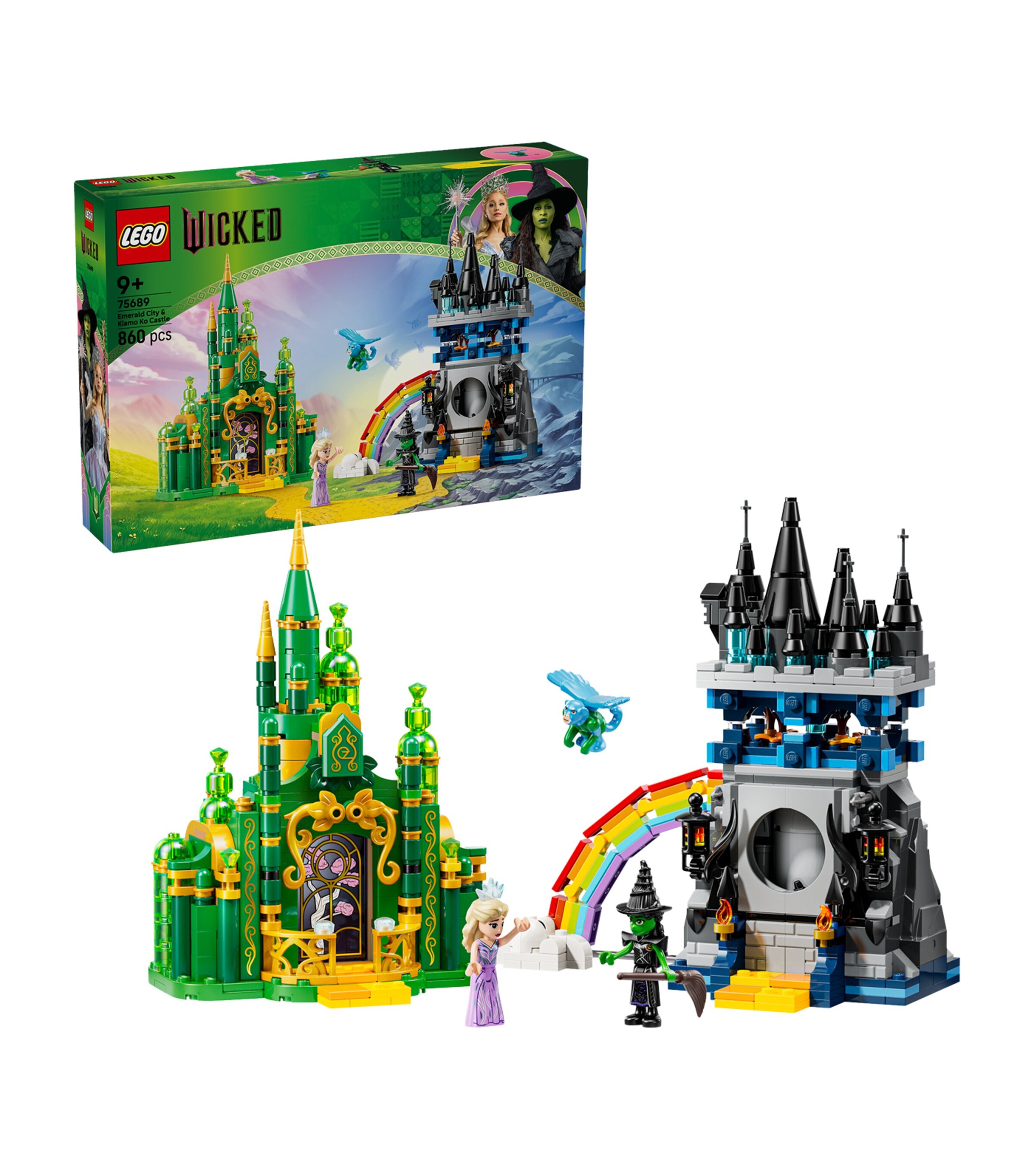 Lego Multi Wicked Emerald City & Kiamo Ko Castle Set 75689 | Harrods SG