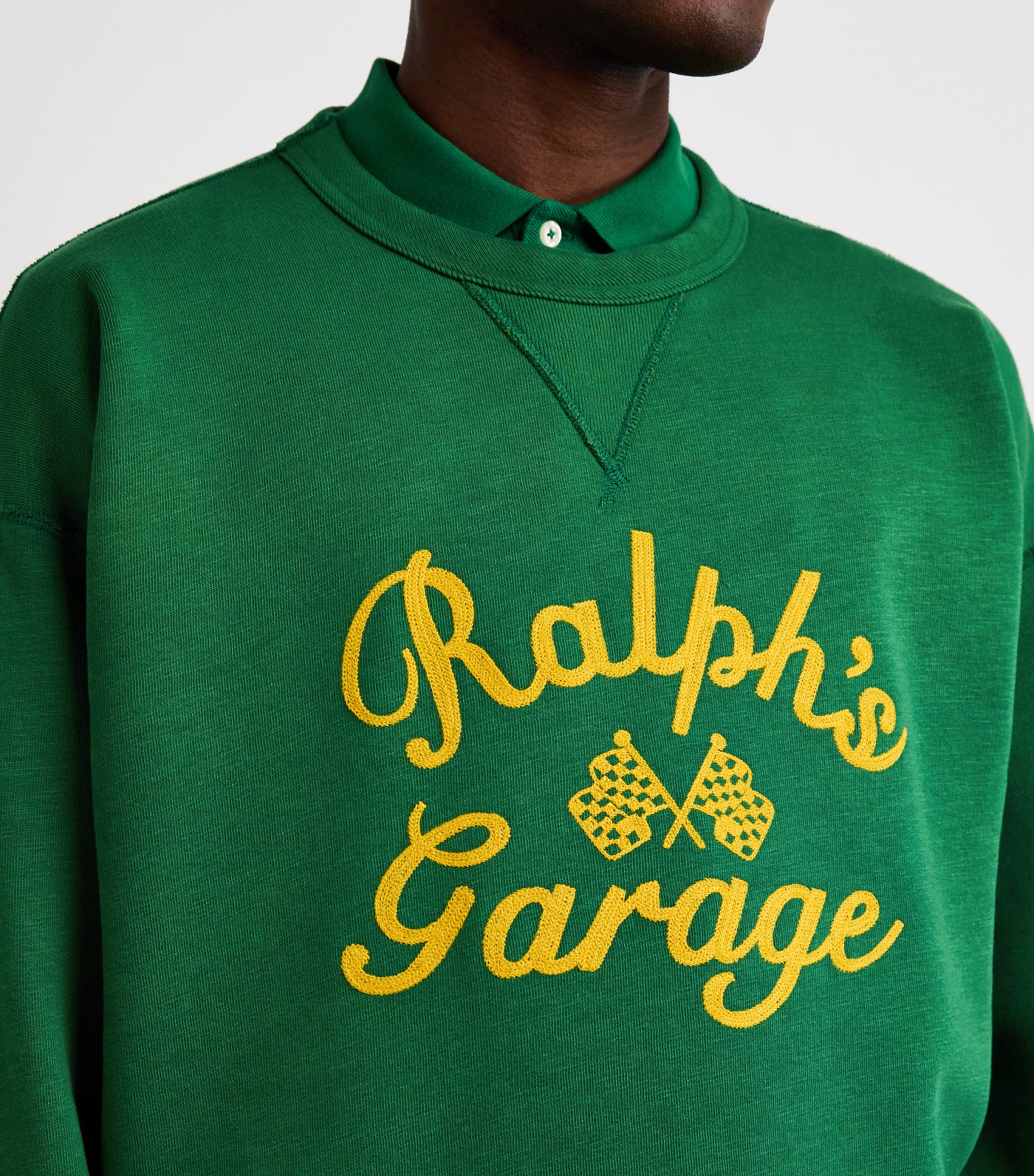 Polo Ralph Lauren Green Cotton-Blend Ralph’s Garage Sweatshirt | Harrods US