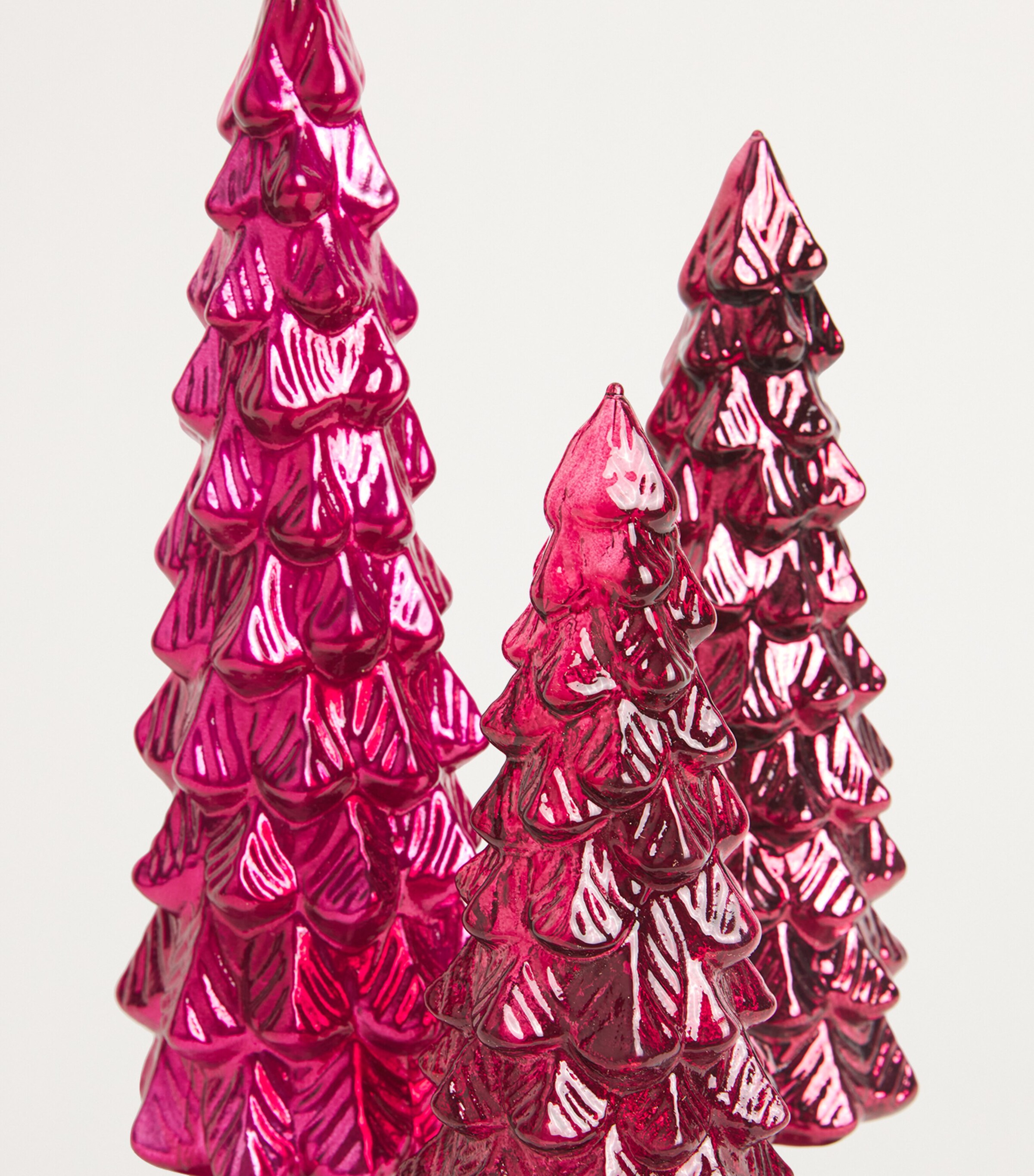Harrods Set of 3 Glass Christmas Trees | Harrods HK