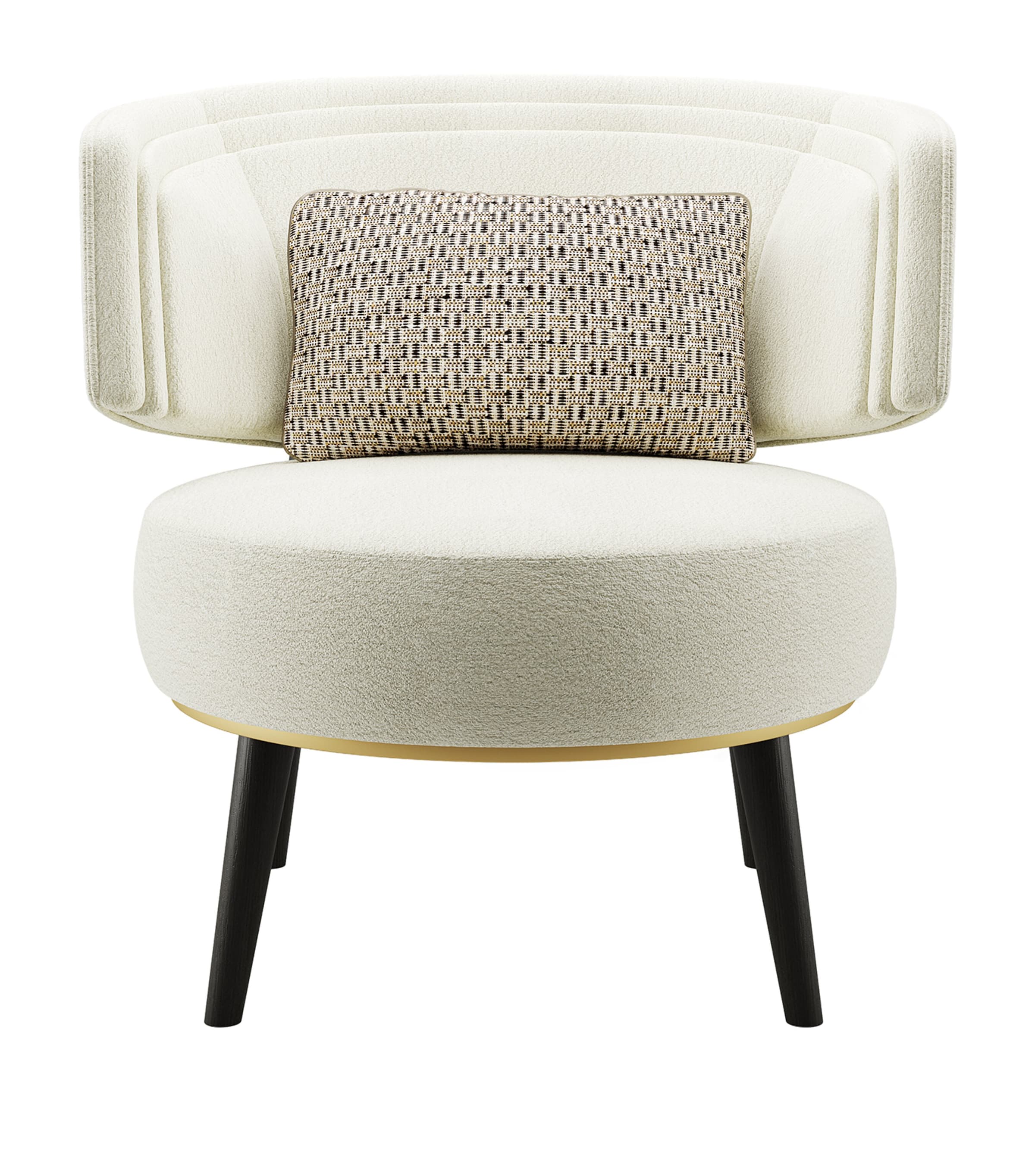 Frato Bouclé Lucerne Winged Armchair | Harrods UK