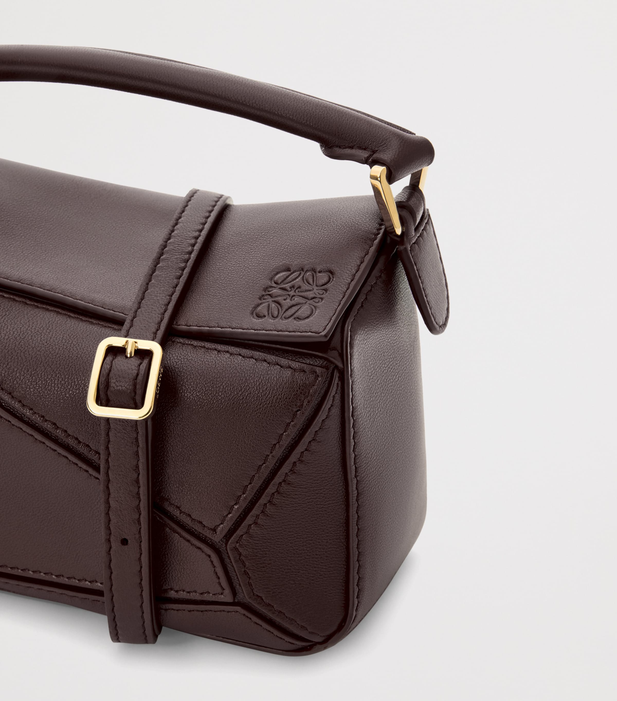 LOEWE Brown Mini Leather Puzzle Top-Handle Bag | Harrods DE