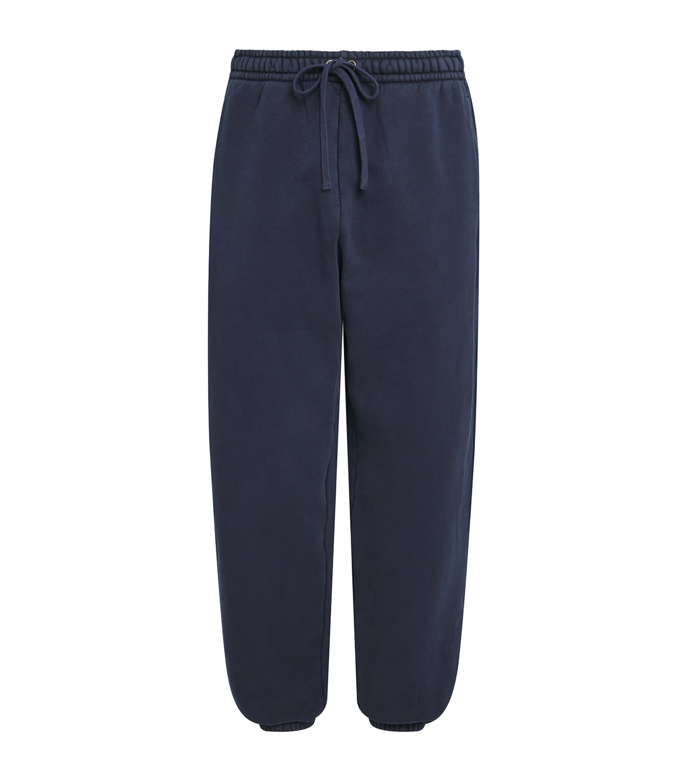 Skims Navy Heavy Fleece Relaxed Sweatpants | Harrods HK