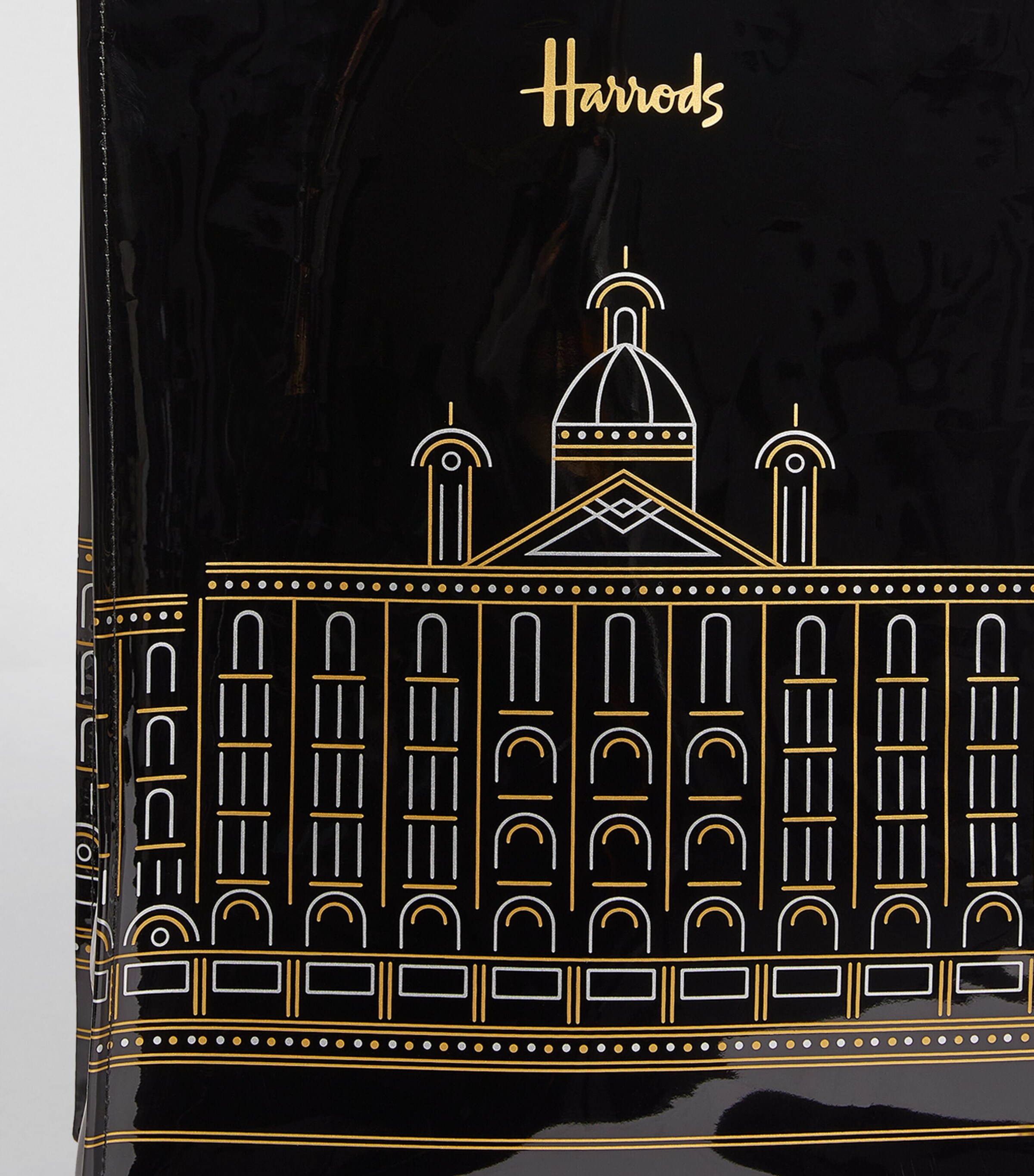 Harrods Black Medium Harrods Outline Shopper Bag | Harrods US