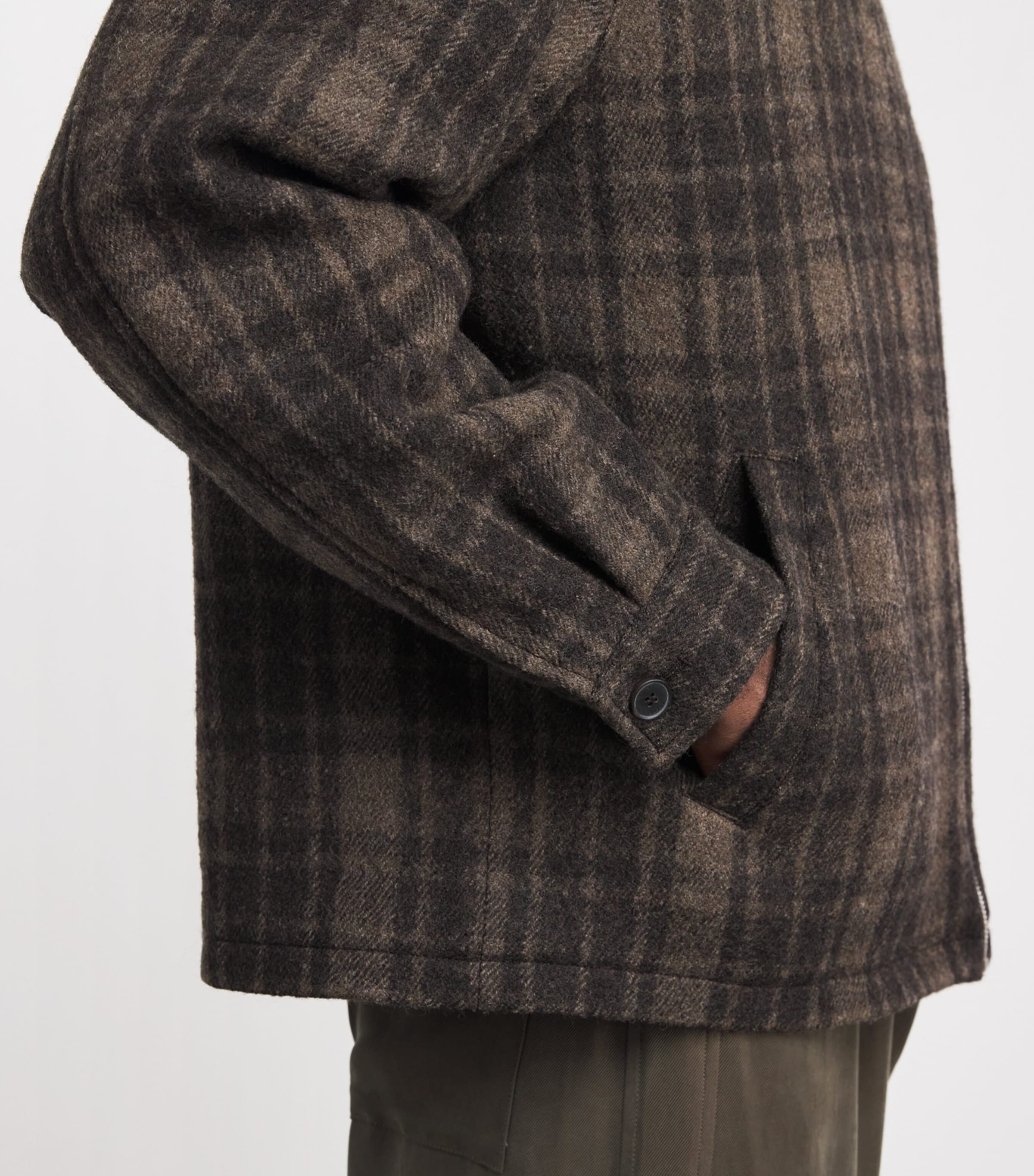 FRAME Brown Virgin Wool Tweed Jacket | Harrods CA