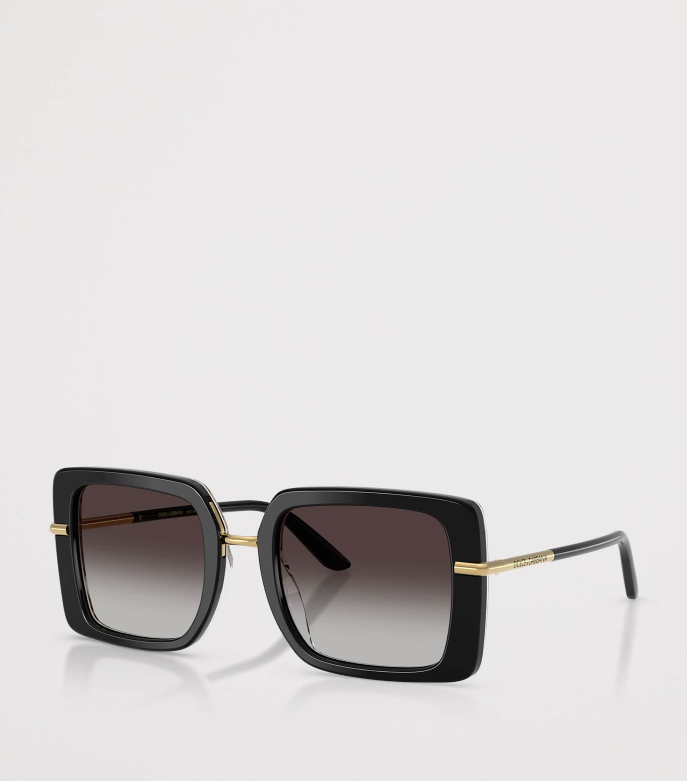 Dolce & Gabbana Black Acetate DG4481 DNA Square Sunglasses | Harrods NL