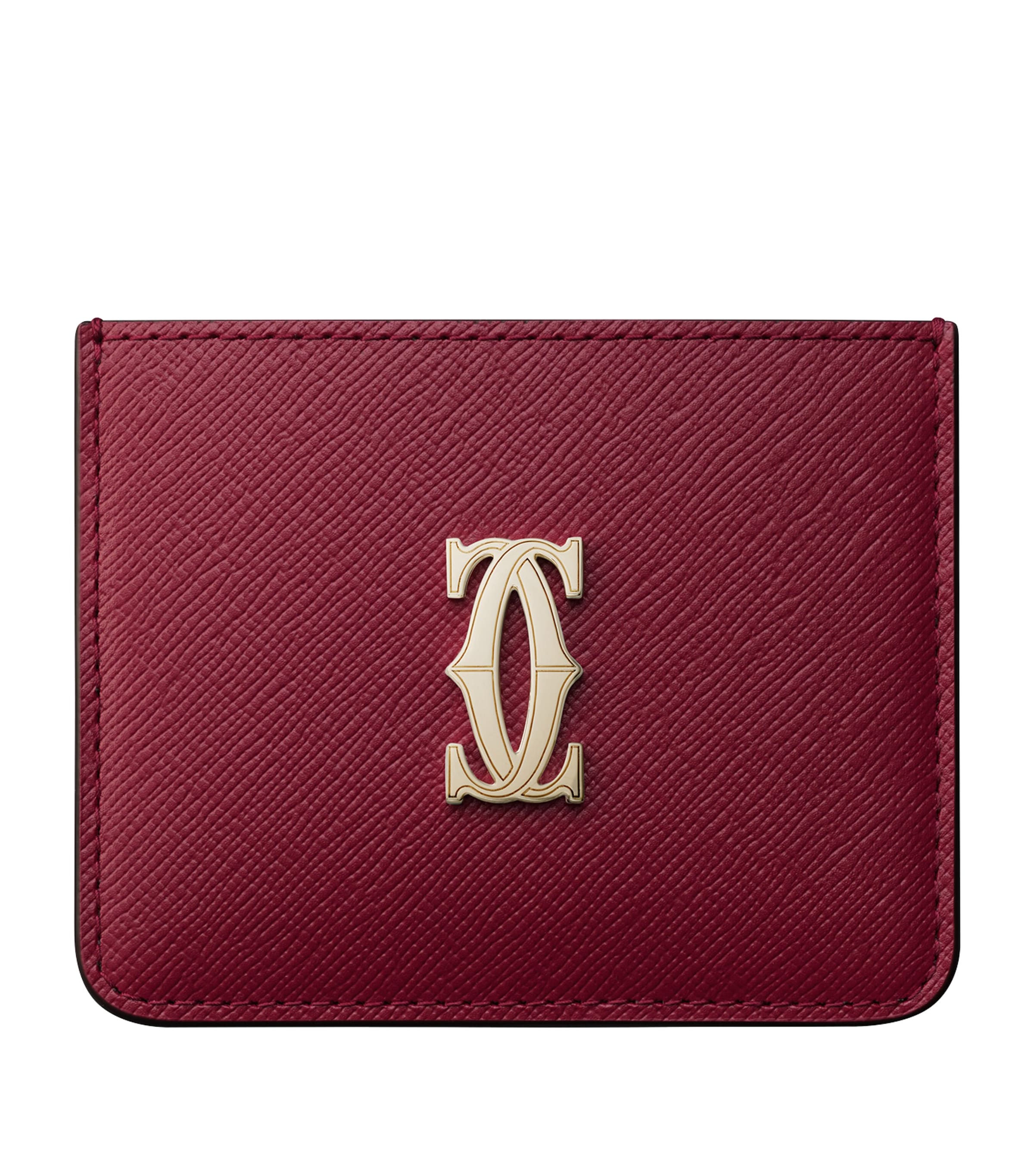 Cartier Red Leather C de Cartier Card Holder | Harrods UK