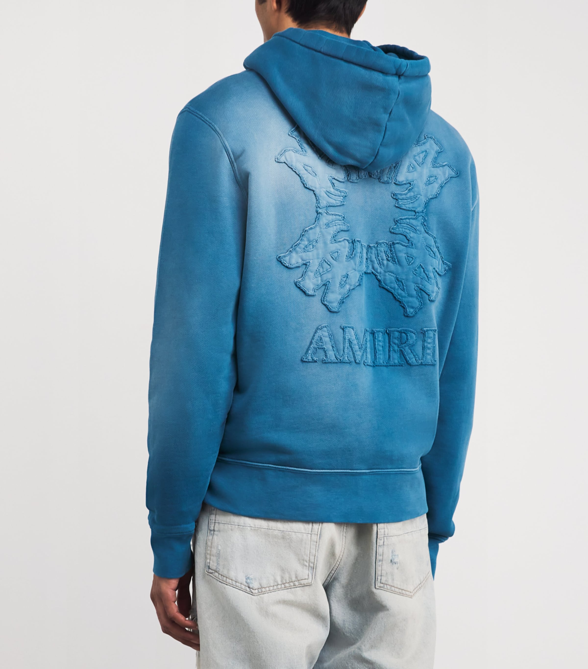 AMIRI Navy Cotton MA Quad Hoodie | Harrods IN