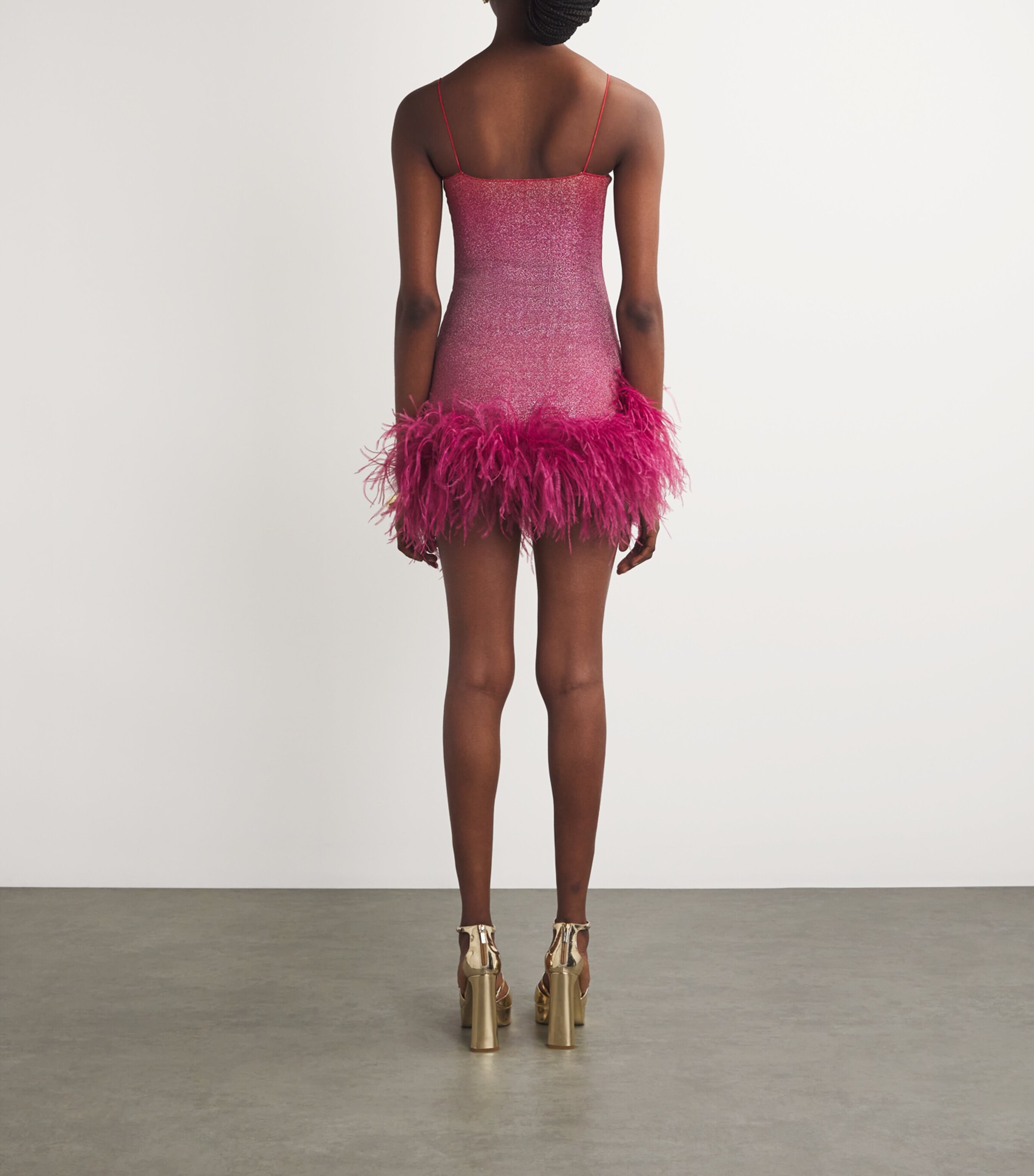 Oséree Lumière Rose Mini Dress | Harrods UK