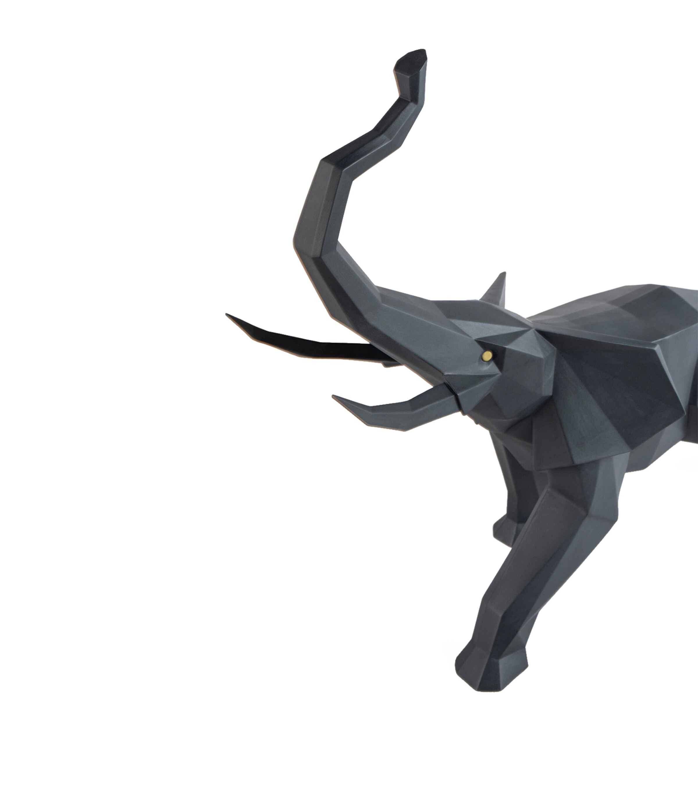 Lladró Black Porcelain Elephant Figure | Harrods UK