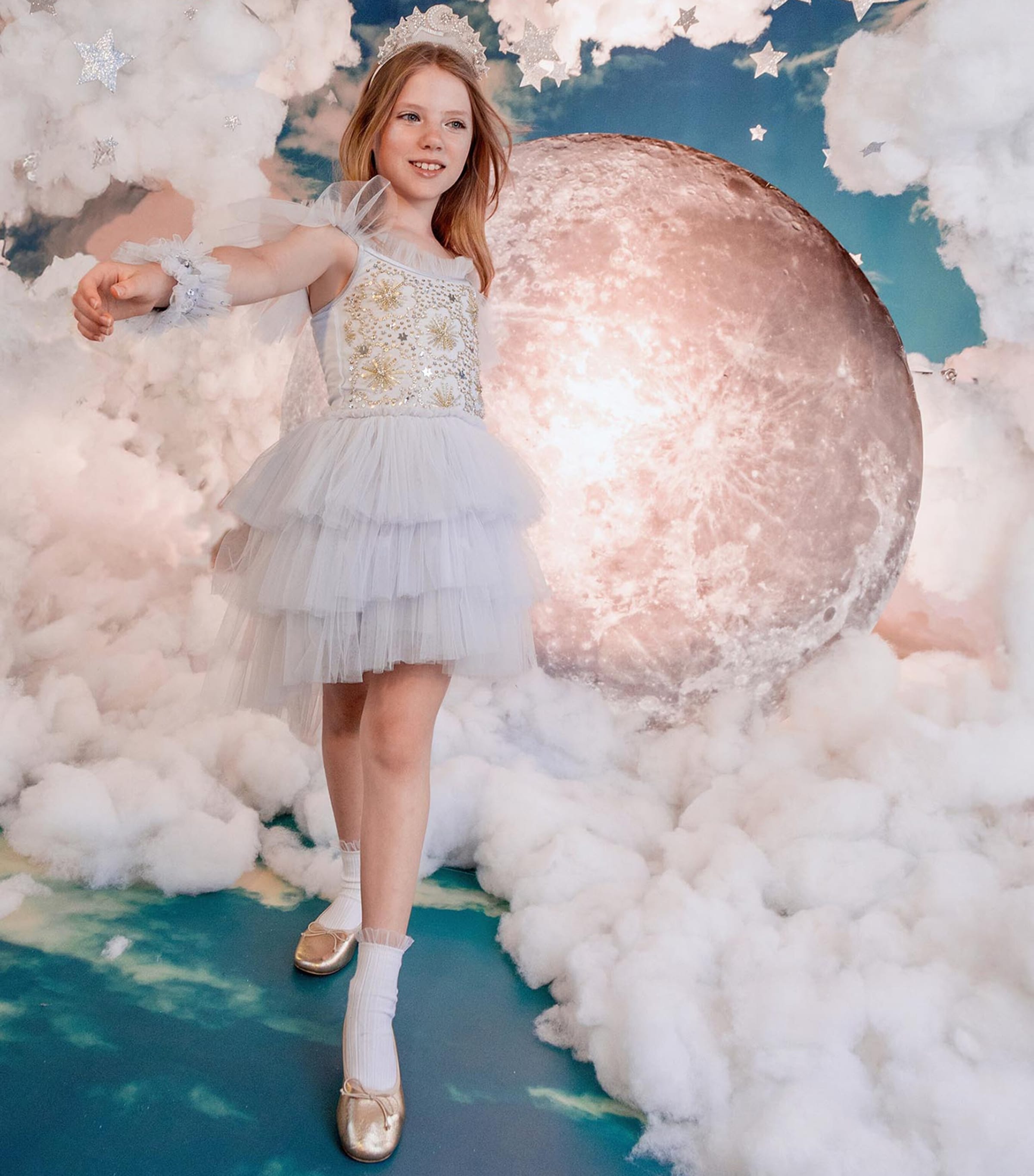 Tutu Du Monde Silver Cotton Your Grace Dress (2-11 Years) | Harrods AU