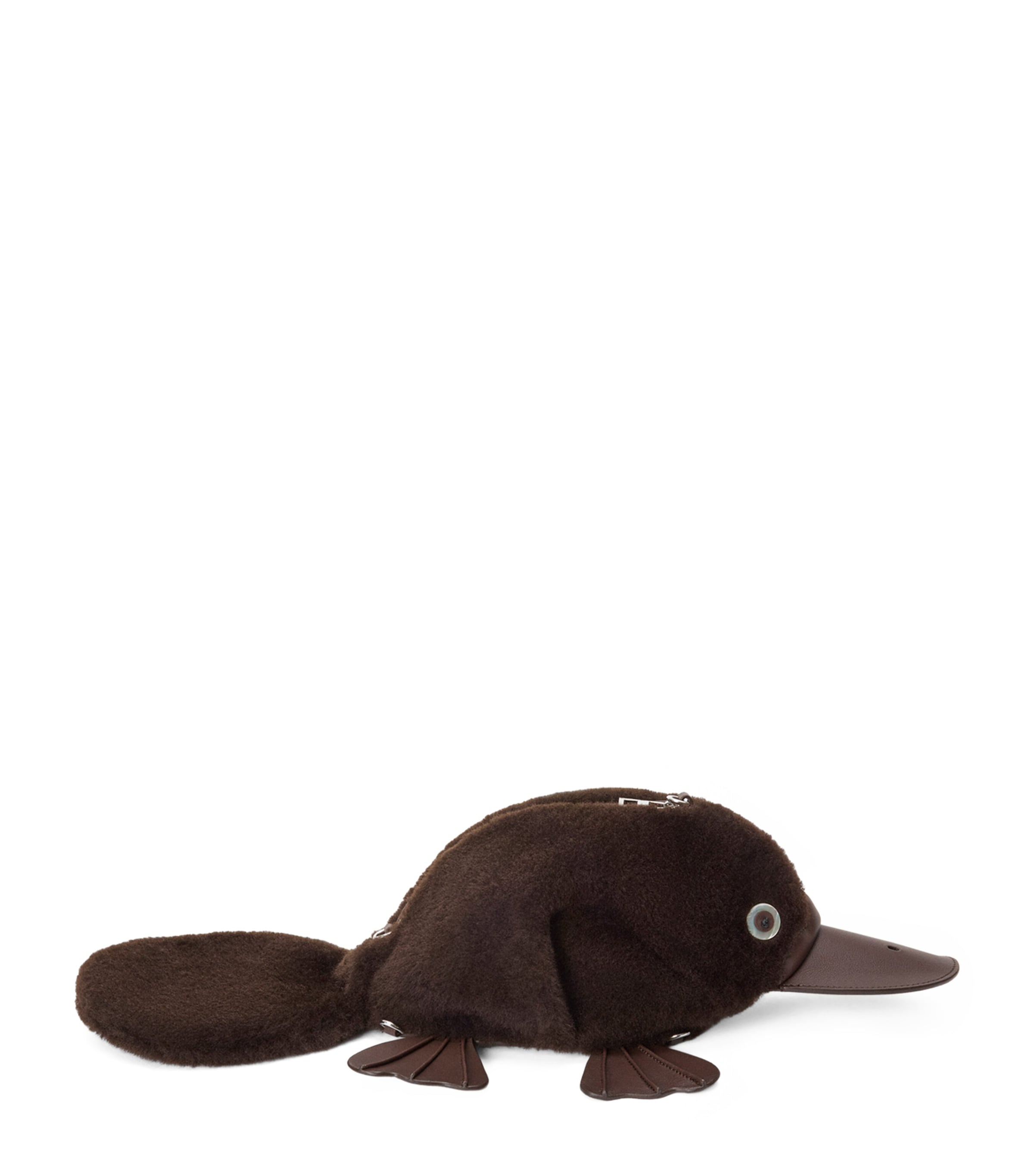 LOEWE Brown Leather Platypus Cross-Body Bag | Harrods US
