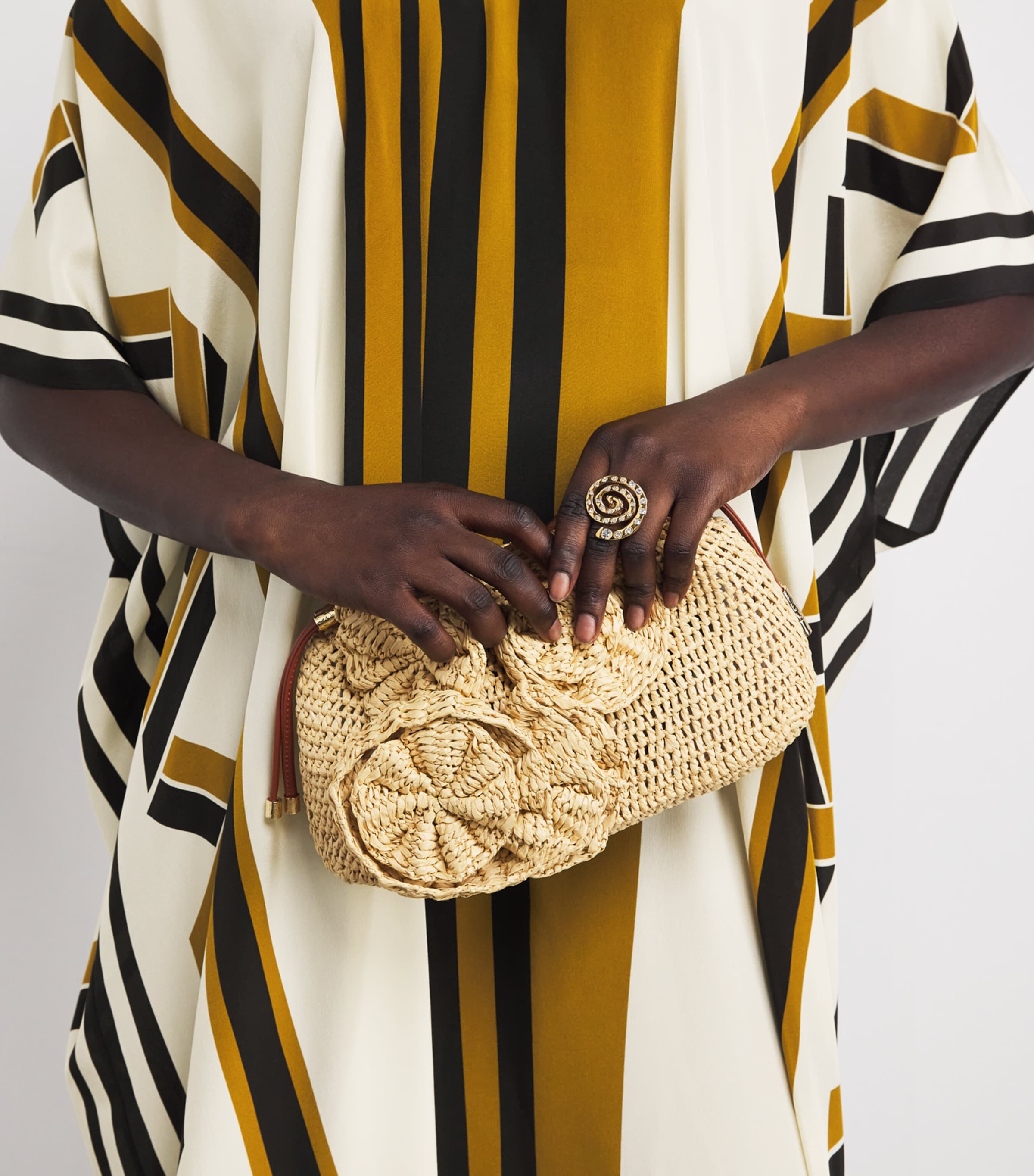 Eres Multi Silk Stripe Kaftan | Harrods US