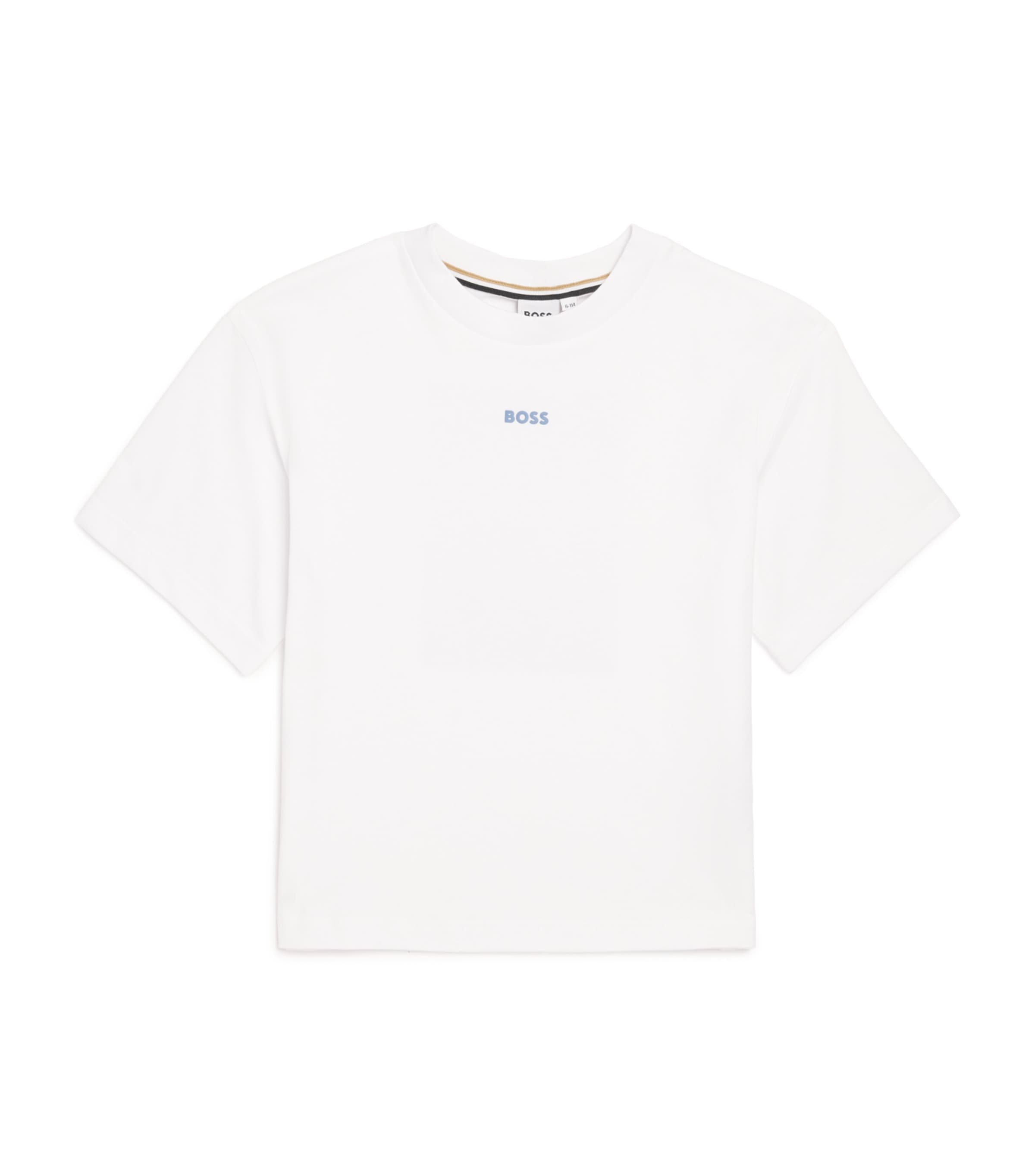 BOSS Kidswear White Cotton Logo T-Shirt (4-16 Years) | Harrods UK
