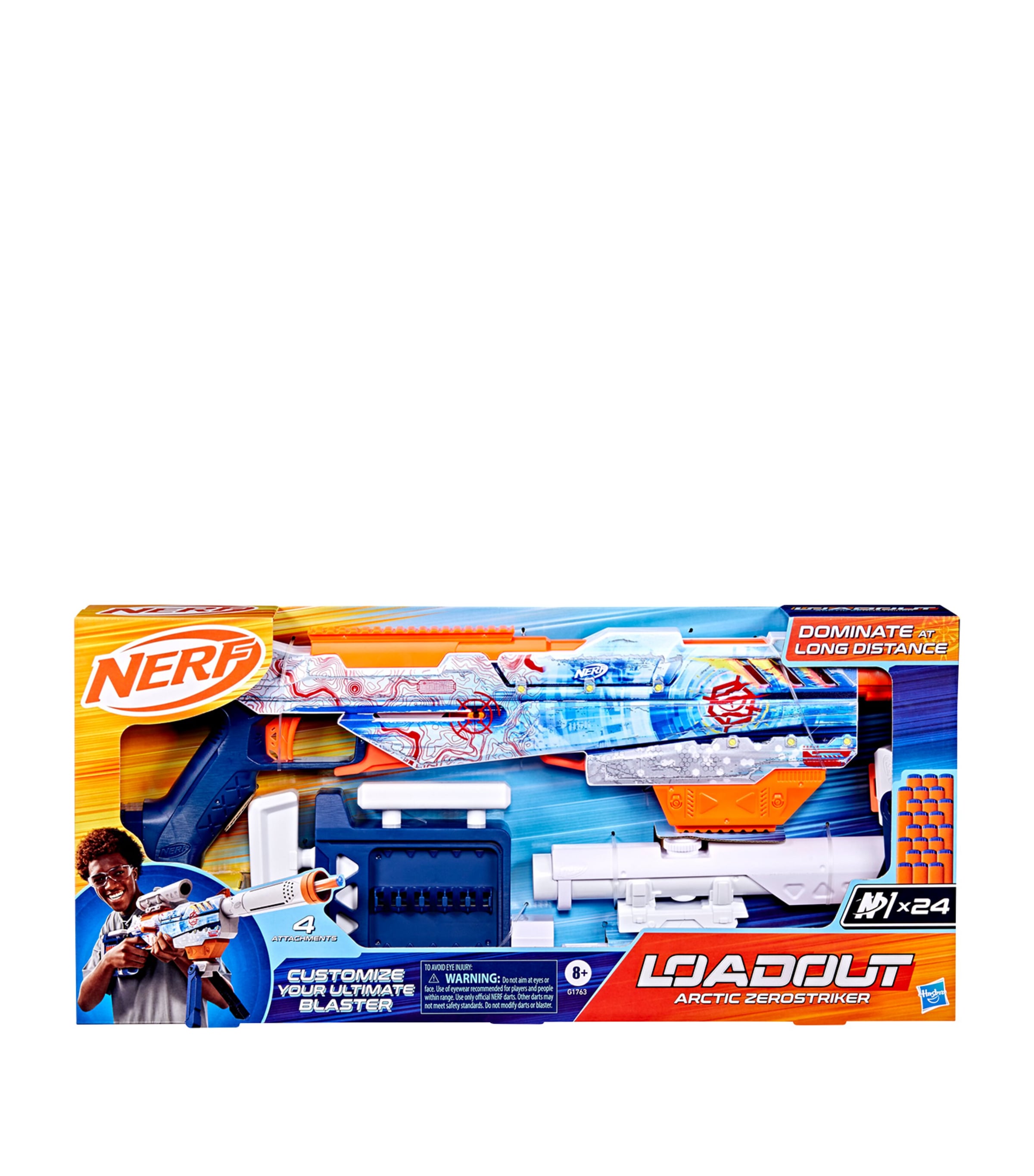 Nerf Loadout Arctic Zerostriker Blaster | Harrods UK