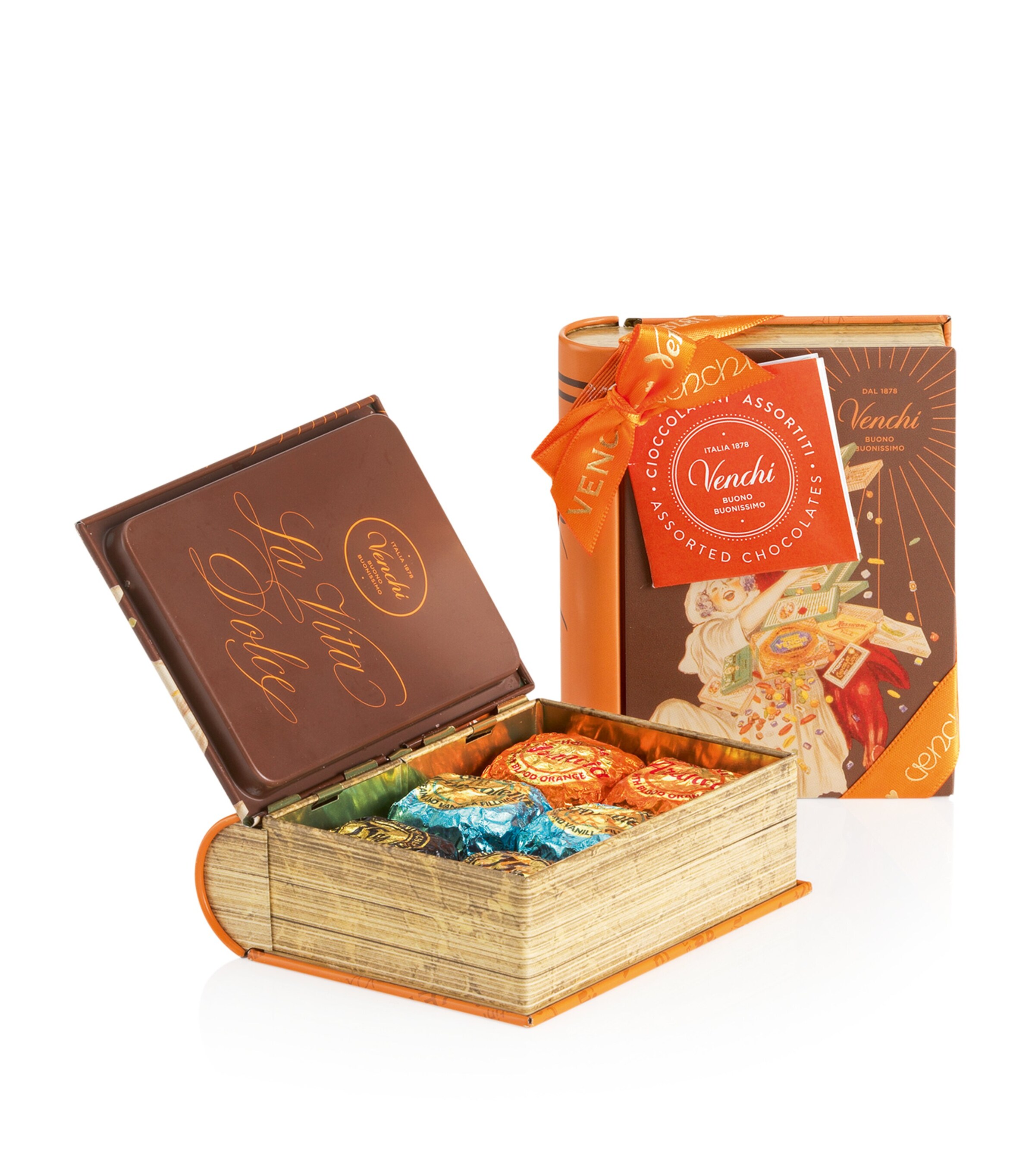 Venchi 1878 Vintage Mini Book Chocolate Gift Box (119g) | Harrods US