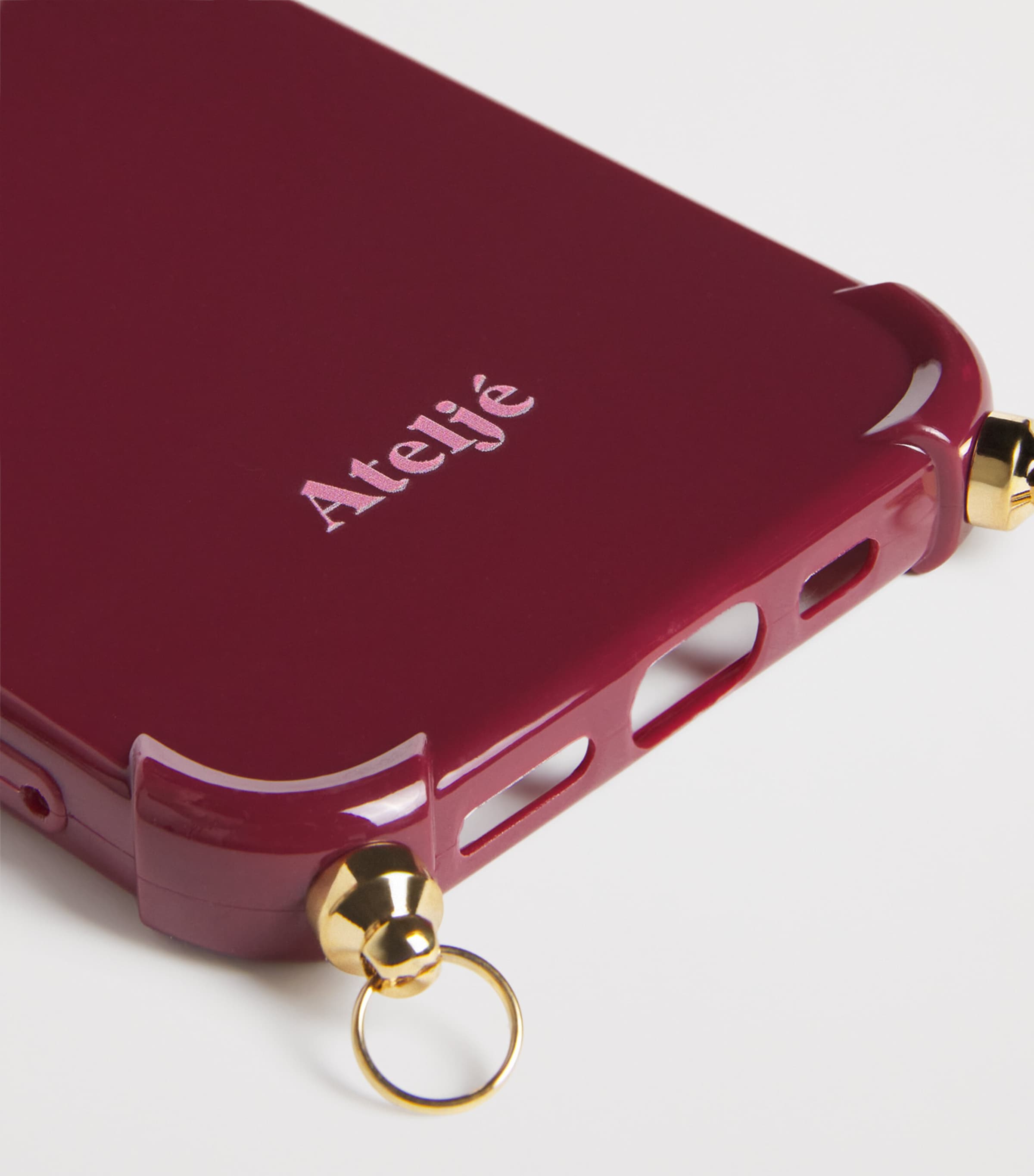 ATELJE Burgundy Recycled Bold Burgundy iPhone 16 Case | Harrods IN