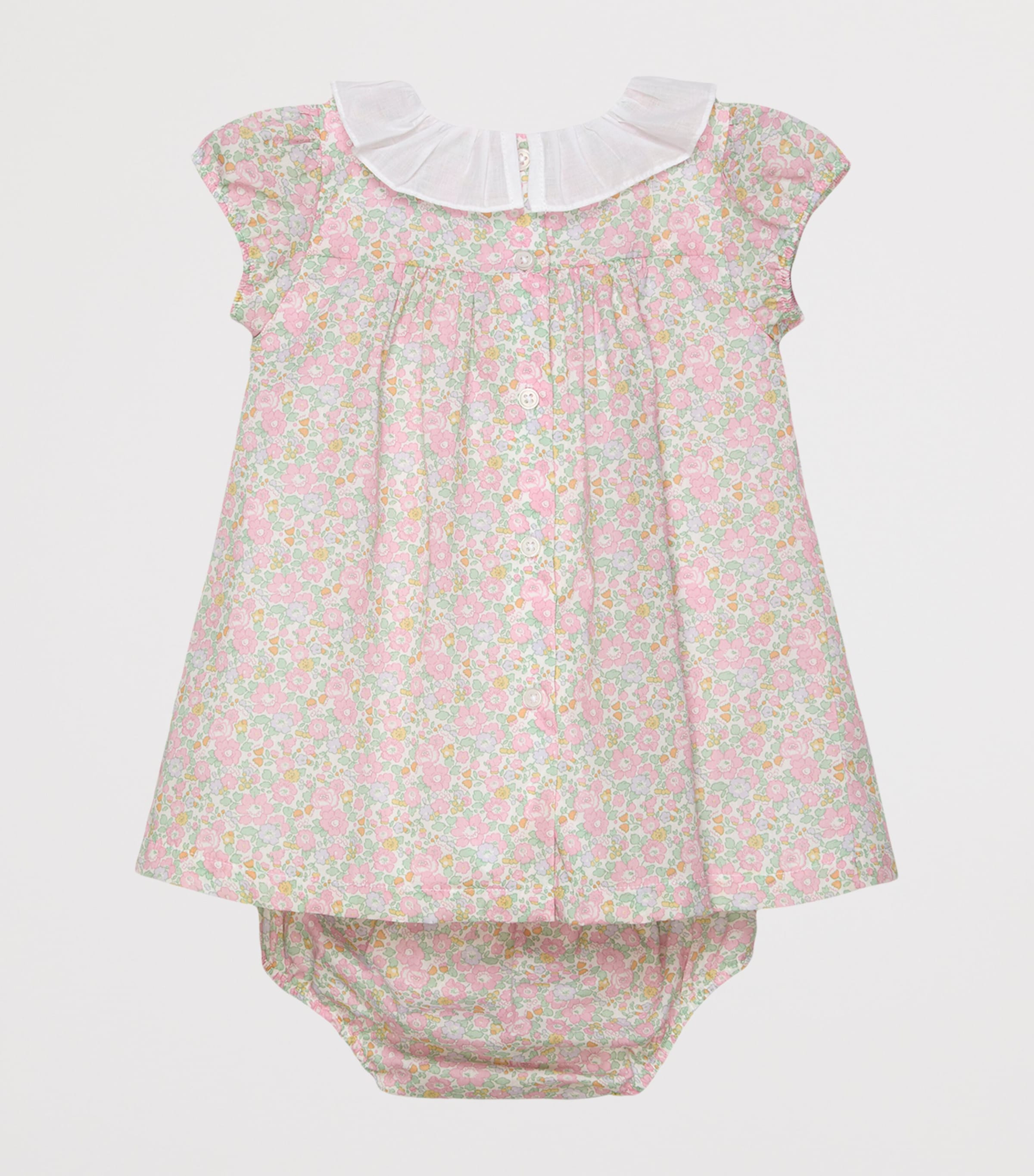 Trotters Pink My First Duck Dress and Bloomers Set (0-9 Months ...