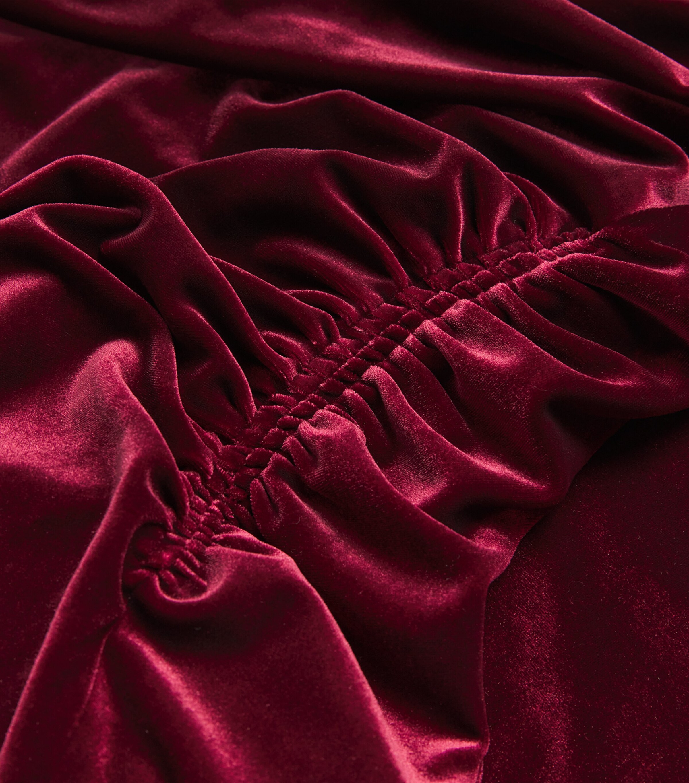 ME+EM Red Velour Draped Maxi Dress | Harrods UK