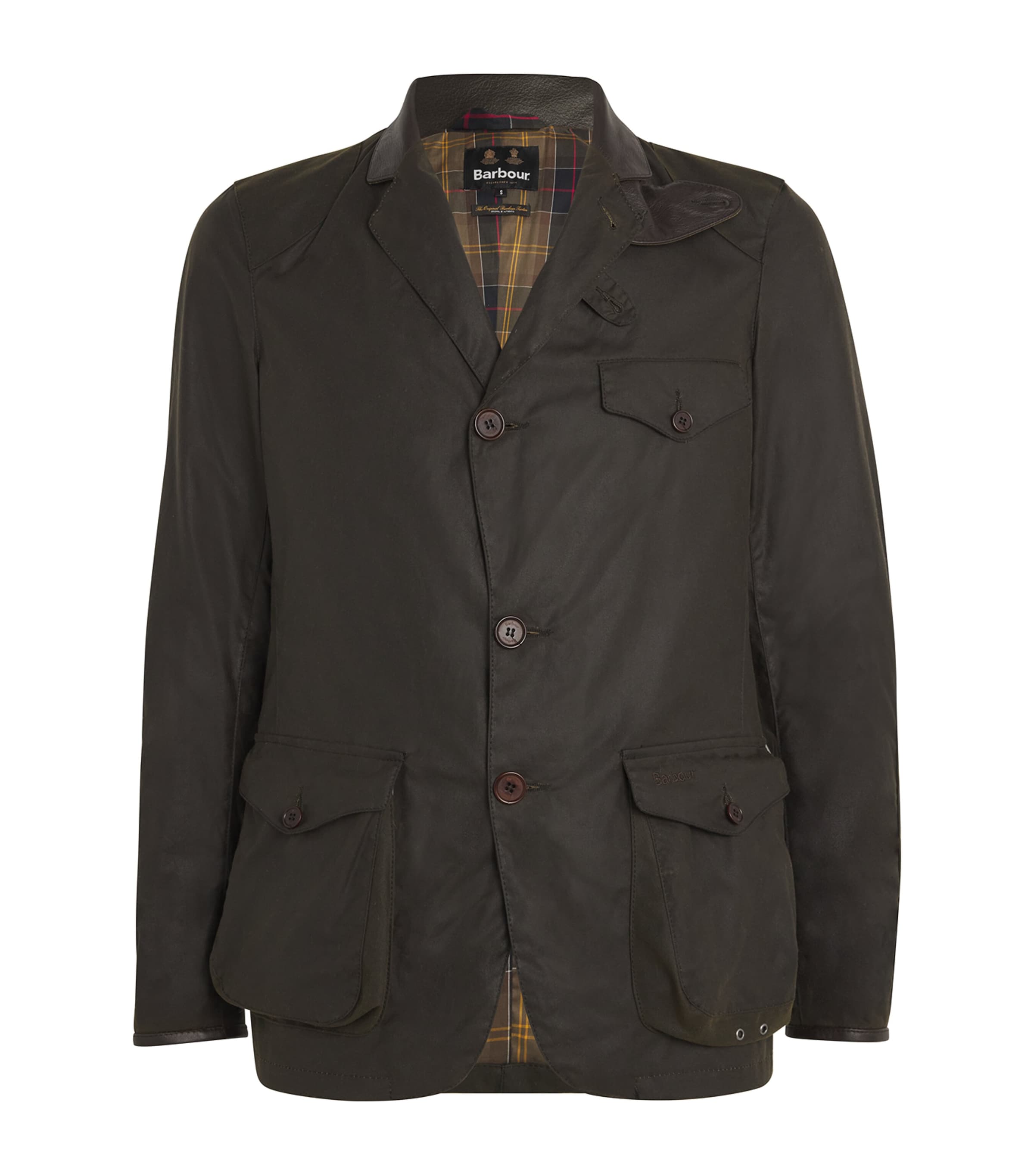 Barbour Green Waxed Beacon Jacket | Harrods US