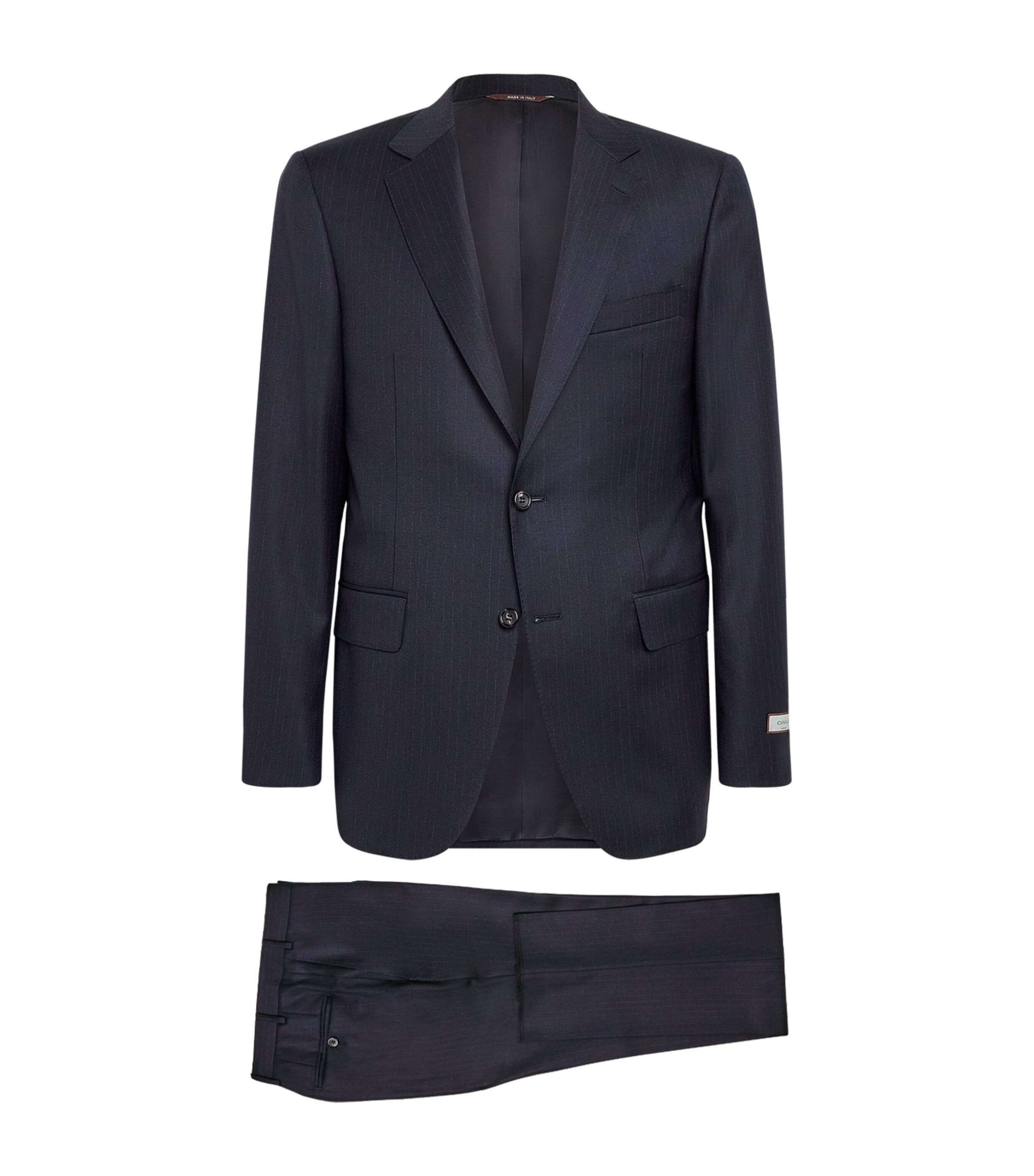Canali Navy Wool Pinstripe 2-Piece Suit | Harrods CA