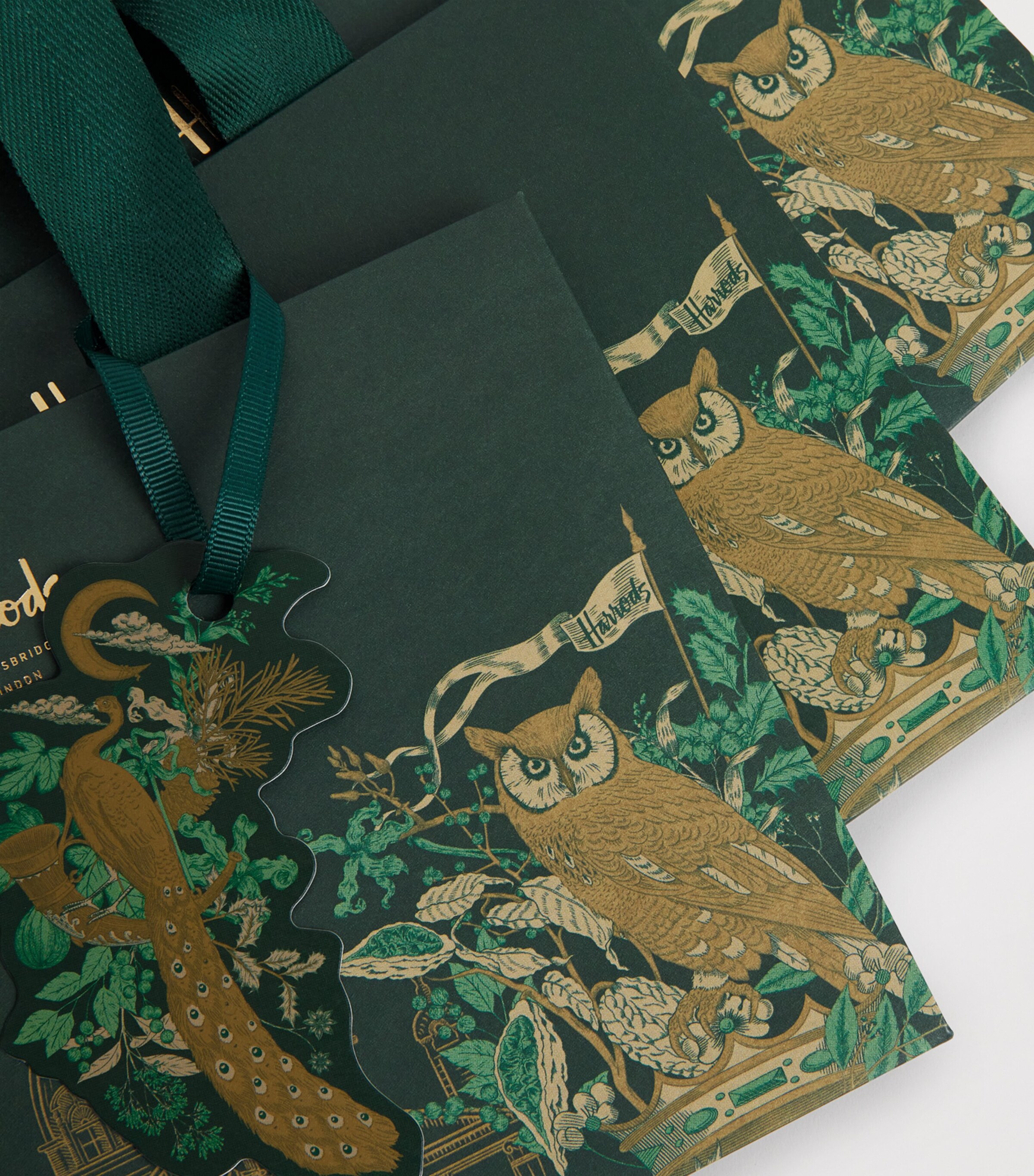 Harrods Set of 3 Small Logo Gift Bags (15cm x 21cm) | Harrods UK