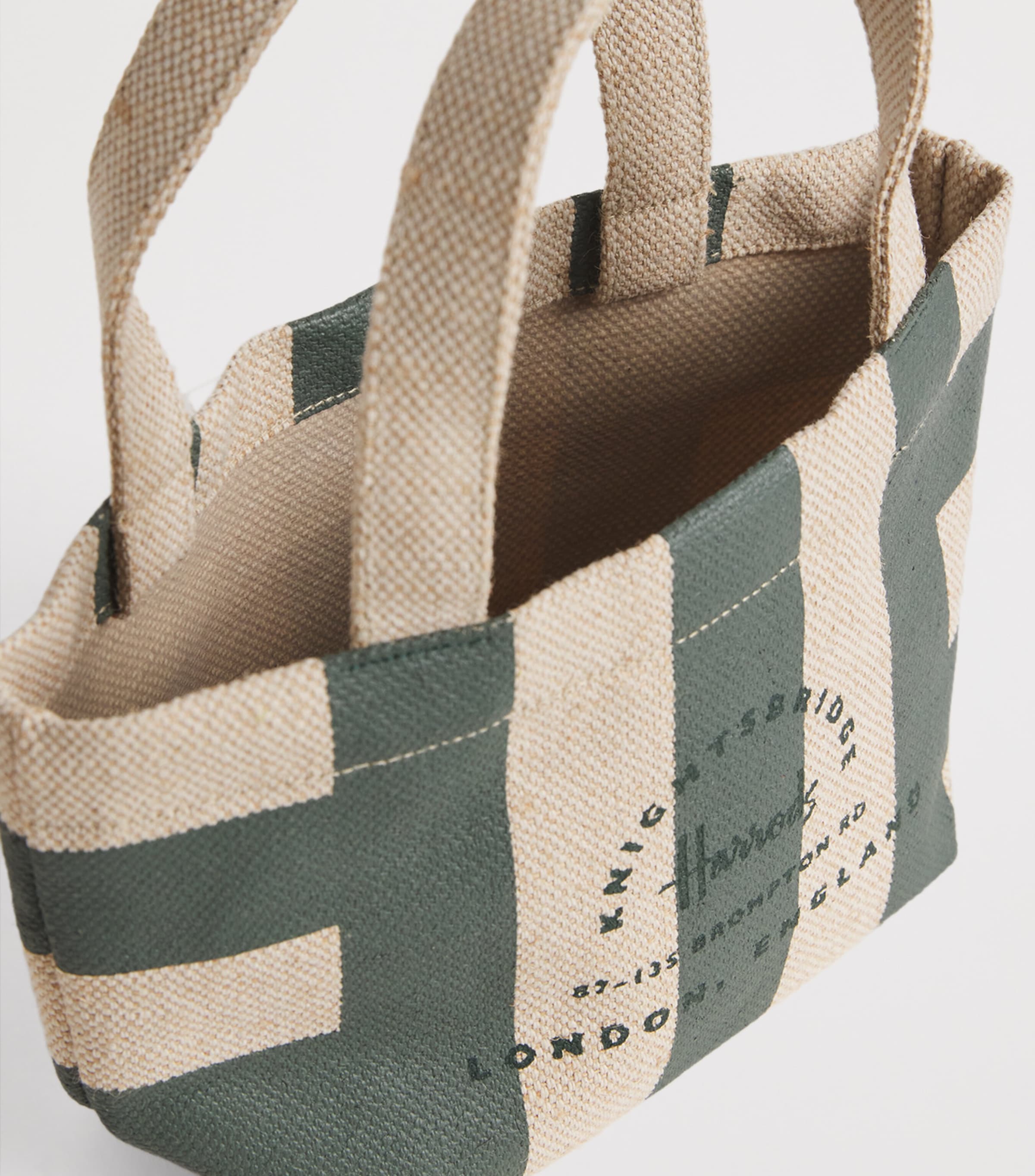 Harrods Green Mini Children’s Striped Tote bag | Harrods CN