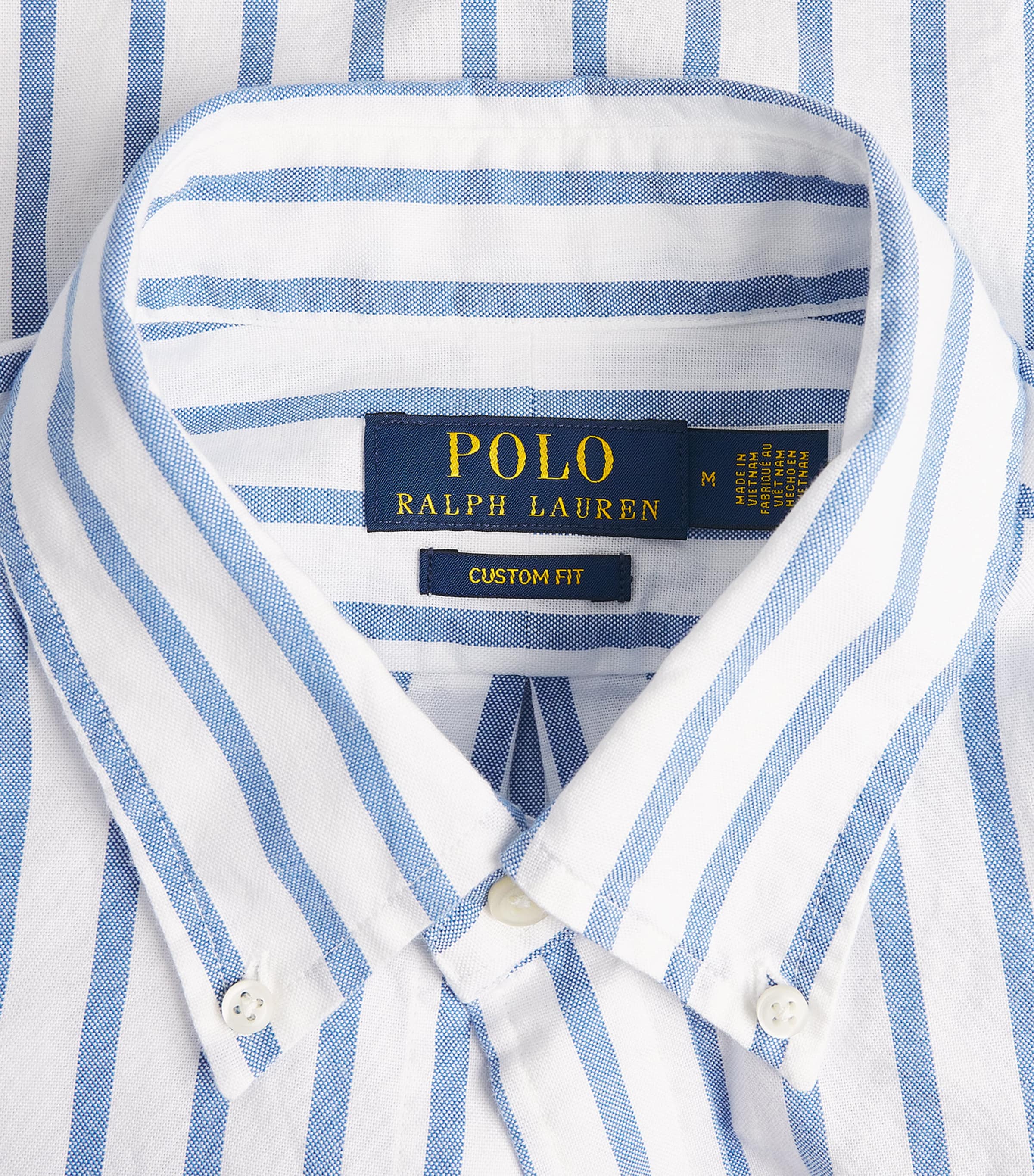 Polo Ralph Lauren Multi Custom Fit Stripe Oxford Shirt | Harrods UK